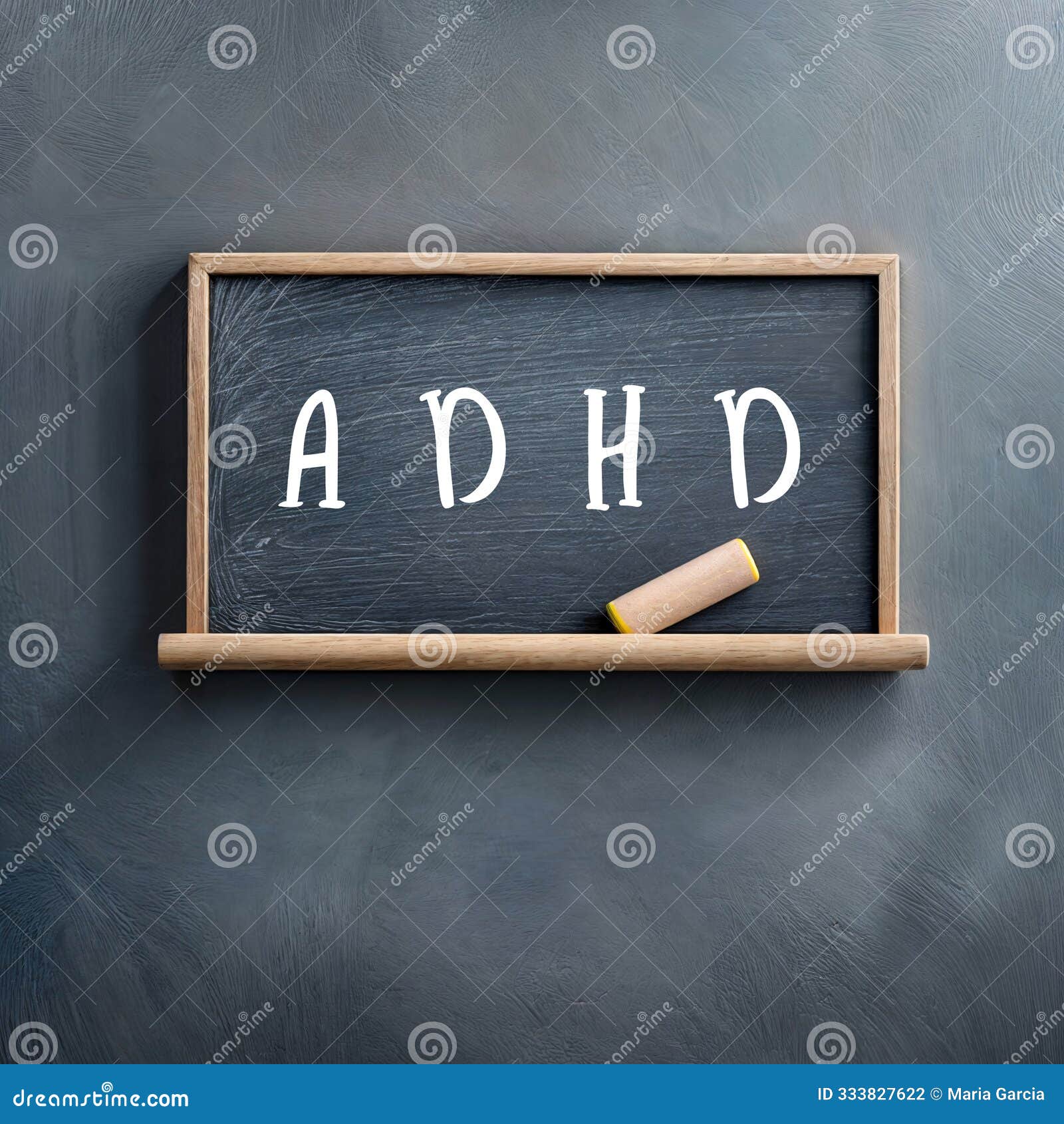 Acronym ADHD, Attention Deficit Hyperactivity Disorder, Written On A Blackboard Stock Photo ...