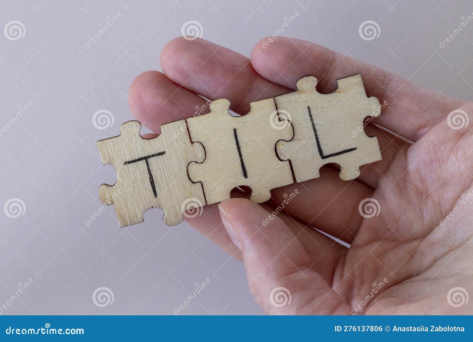 The Acronym TIL, Which Stands for Today I Learned. the Letters Written ...