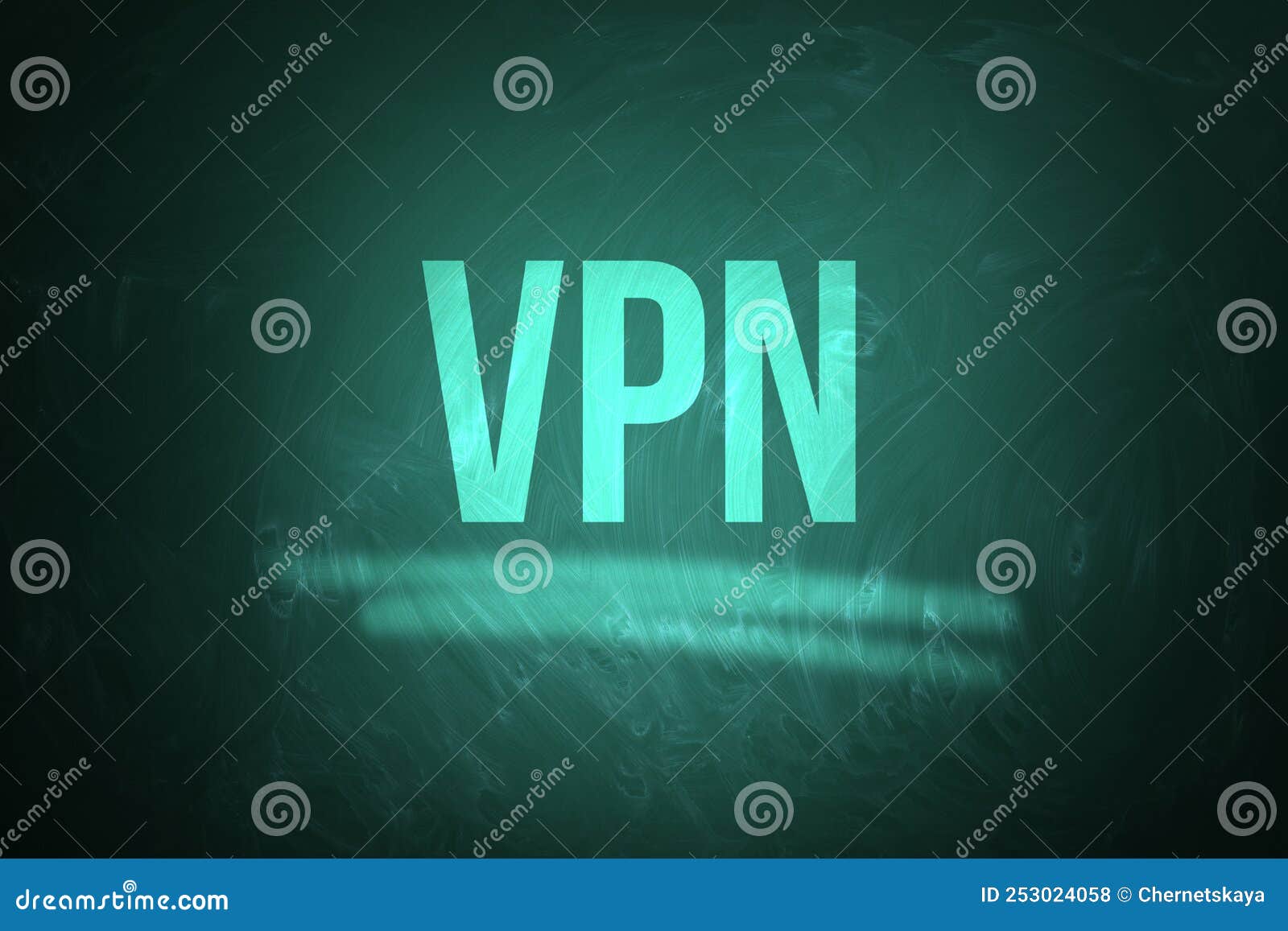 Acronym VPN on Green Chalkboard. Secure Network Connection Stock Photo ...