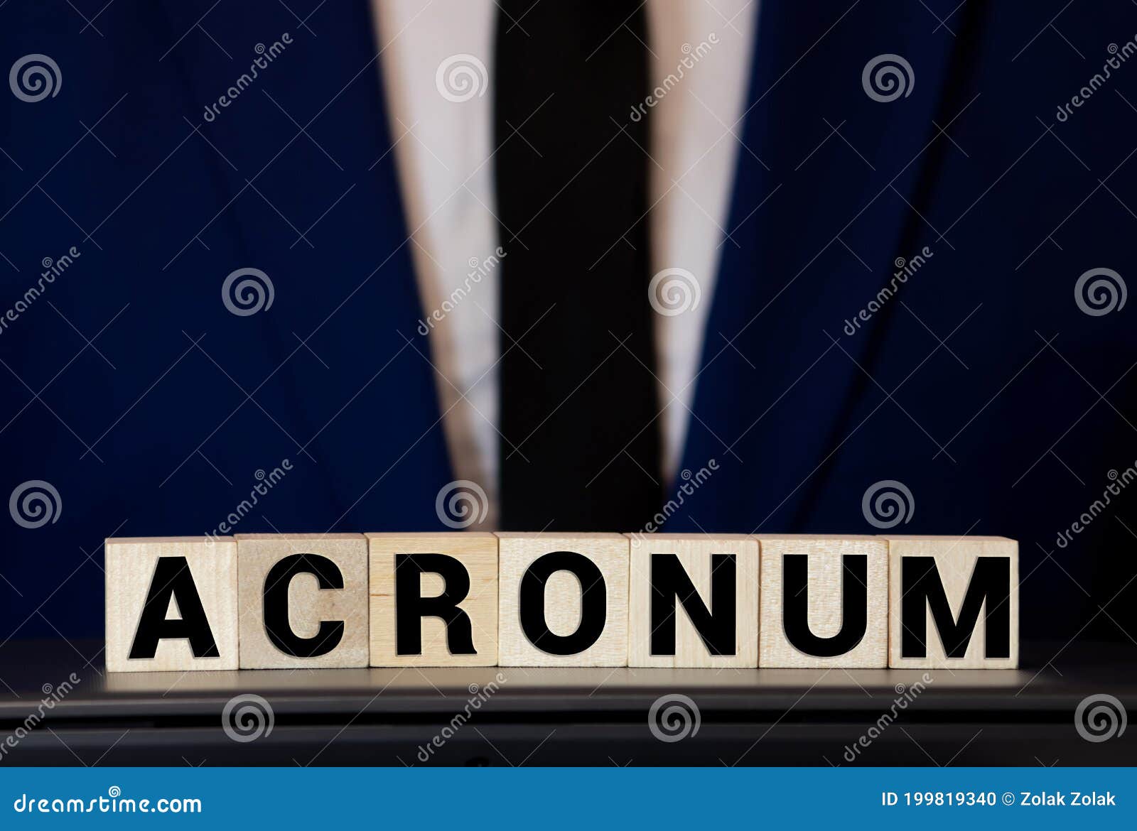 ACRONYM word on block stock photo. Image of symbol, message - 199819340