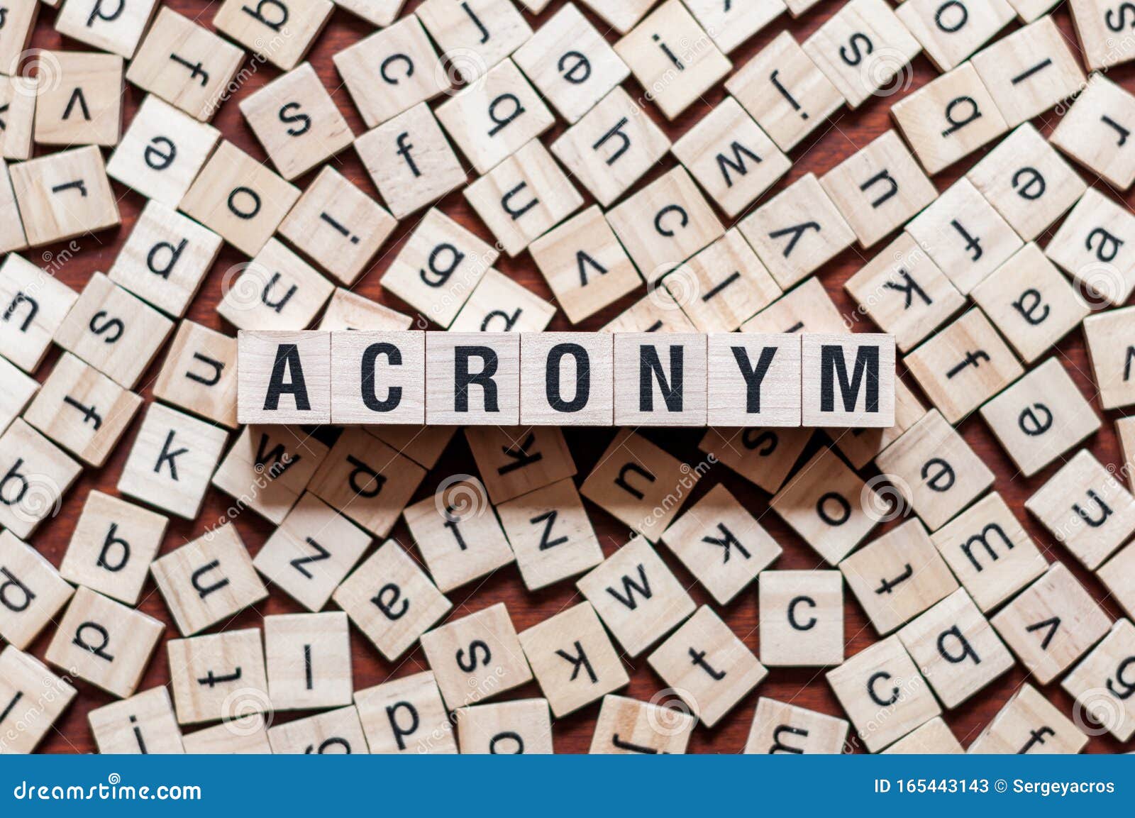 Acronym Word Concept on Cubes Stock Image - Image of business, people ...