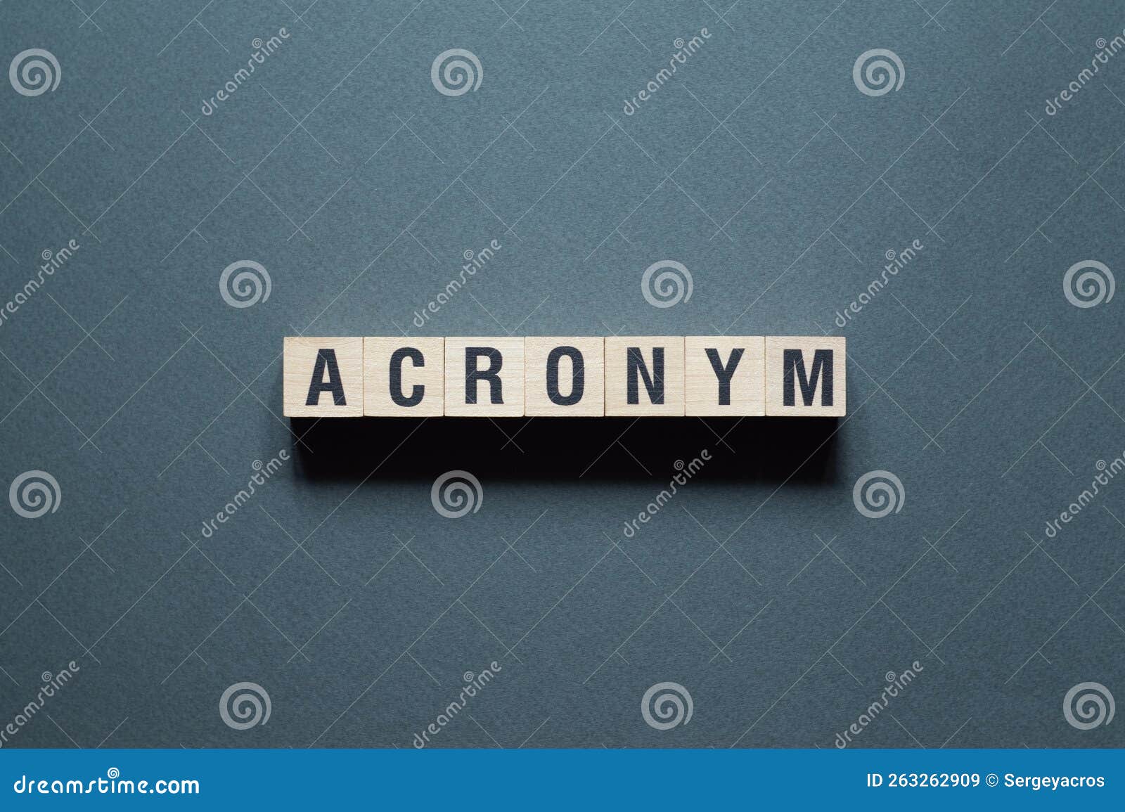 Acronym - Word Concept on Cubes Stock Image - Image of concept, text ...