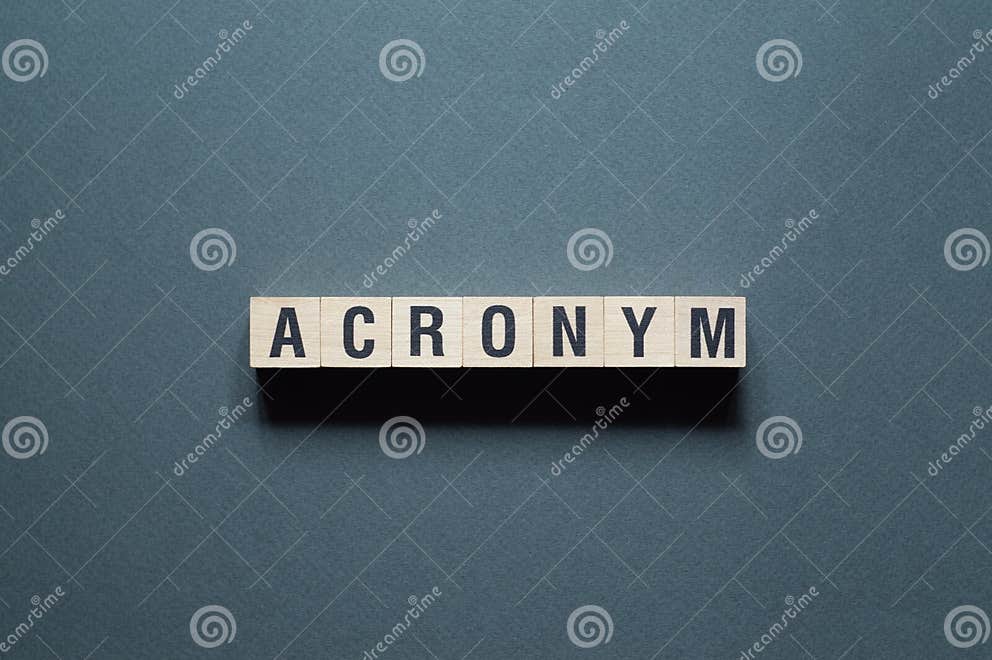 Acronym - Word Concept on Cubes Stock Image - Image of concept, text ...