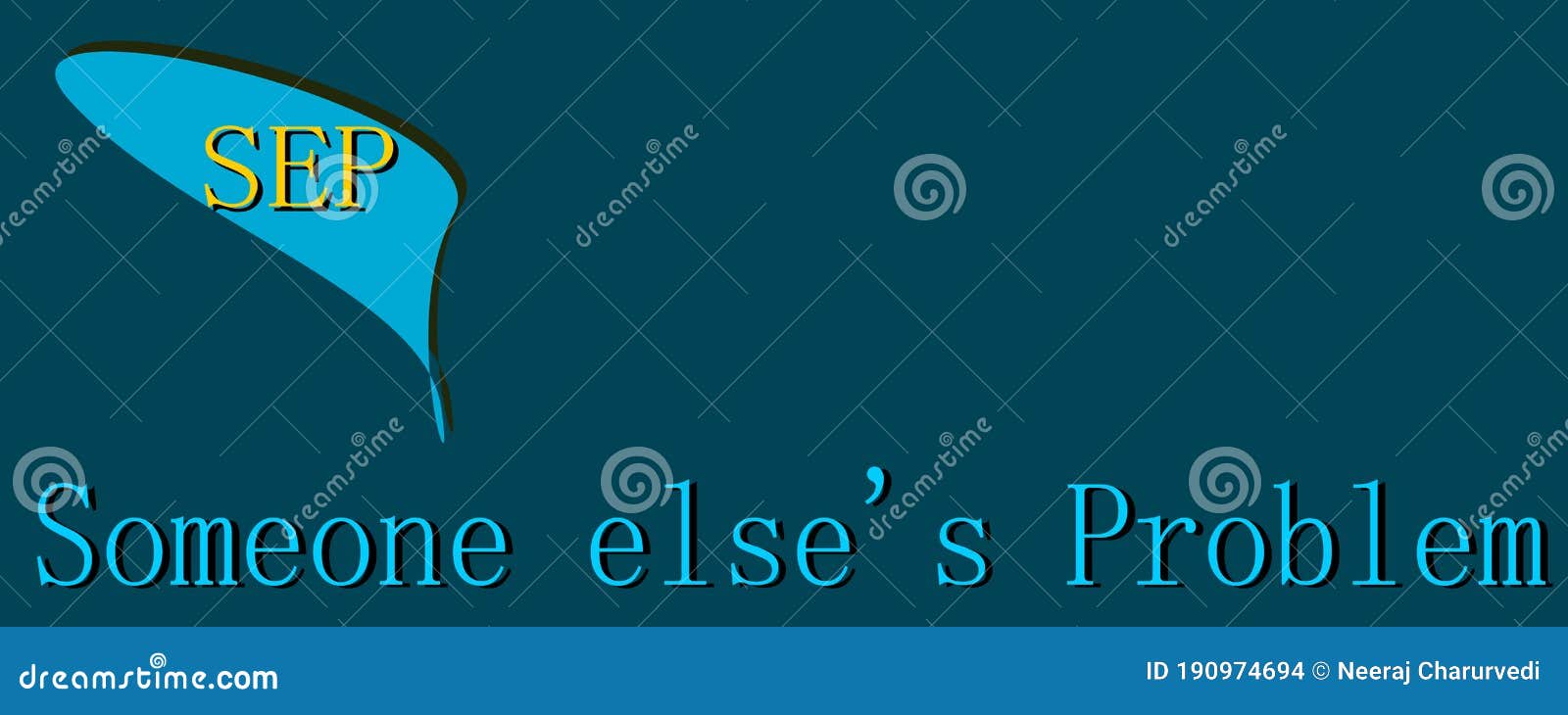 Acronyms Someone Elses Problem Presented on Logo Style Stock Vector ...