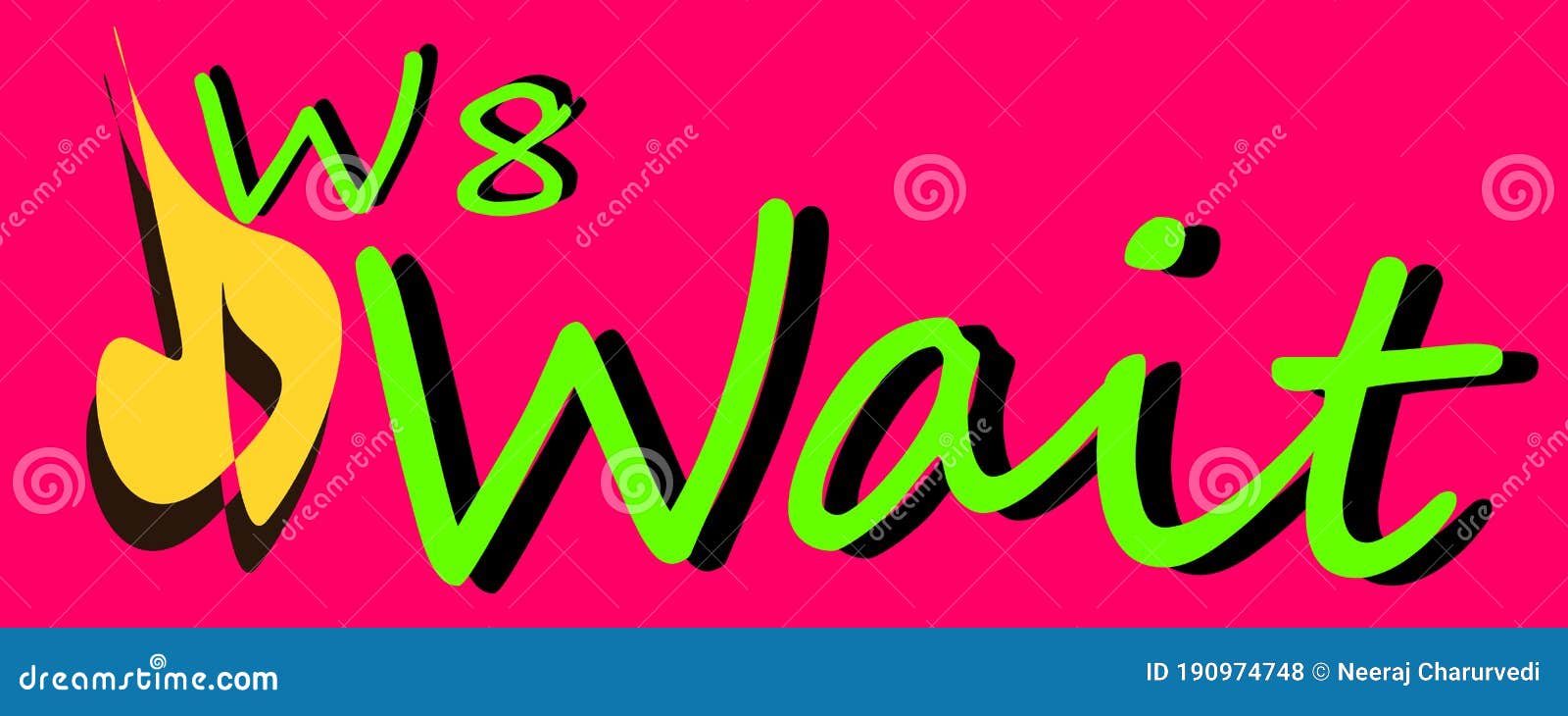 Acronyms Wait Presented on Logo Style Colorful Vector Stock Vector ...