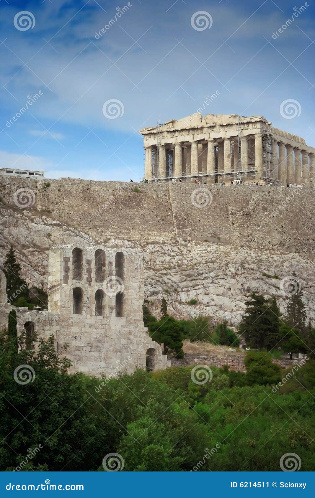 Acropolis stock image. Image of architecture, classical - 6214511