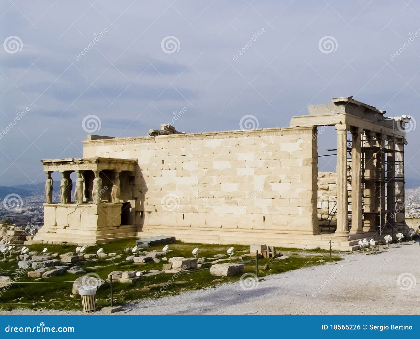 Acropolis of Athen with Parthenon Temple Stock Photo - Image of ...