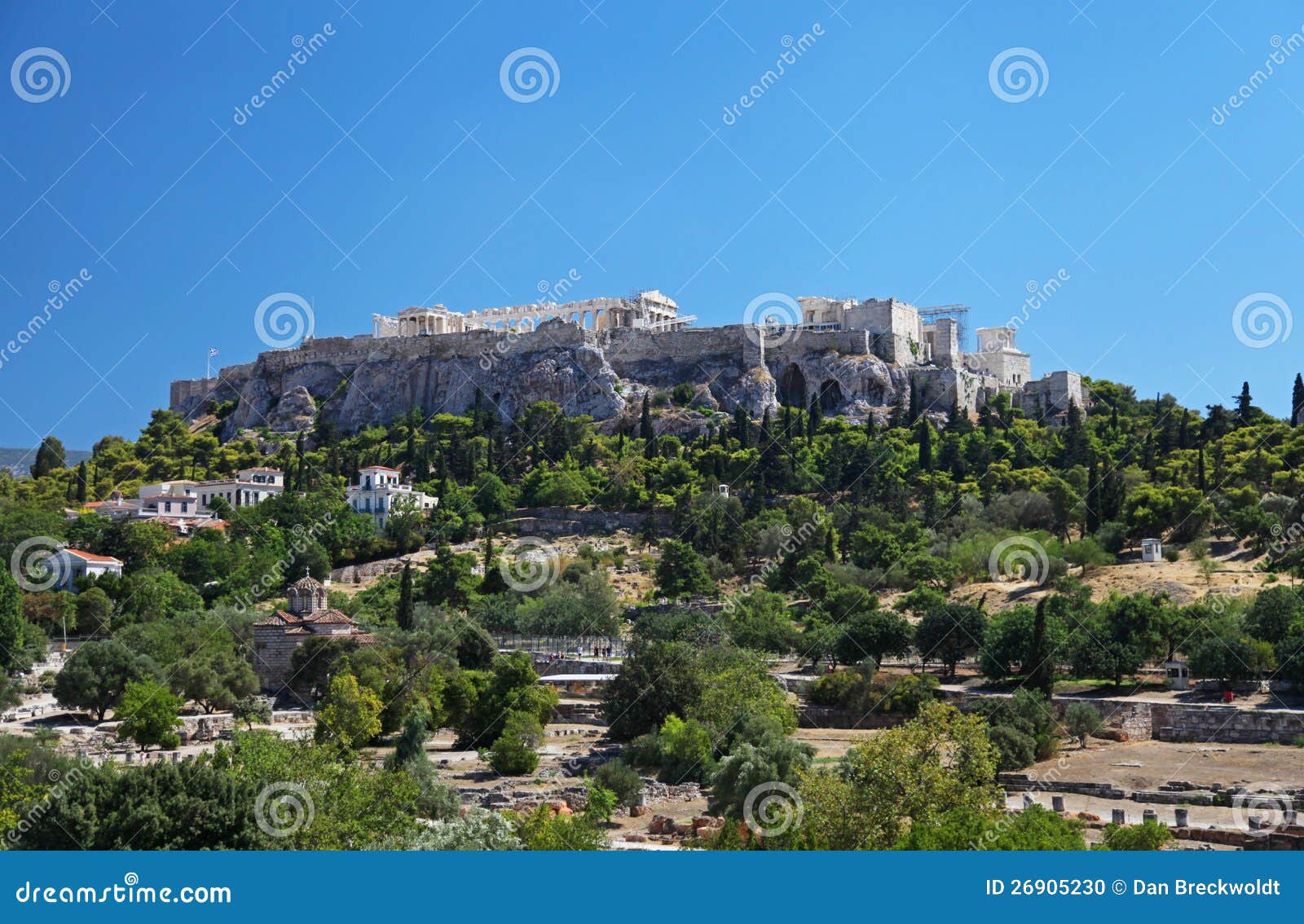 The Acropolis in Athens stock photo. Image of greek, castle - 26905230