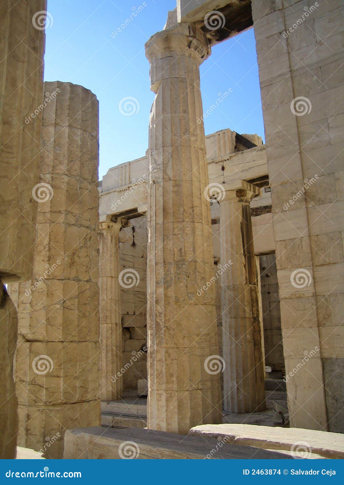 Acropolis Athens, Greece stock photo. Image of column - 2463874