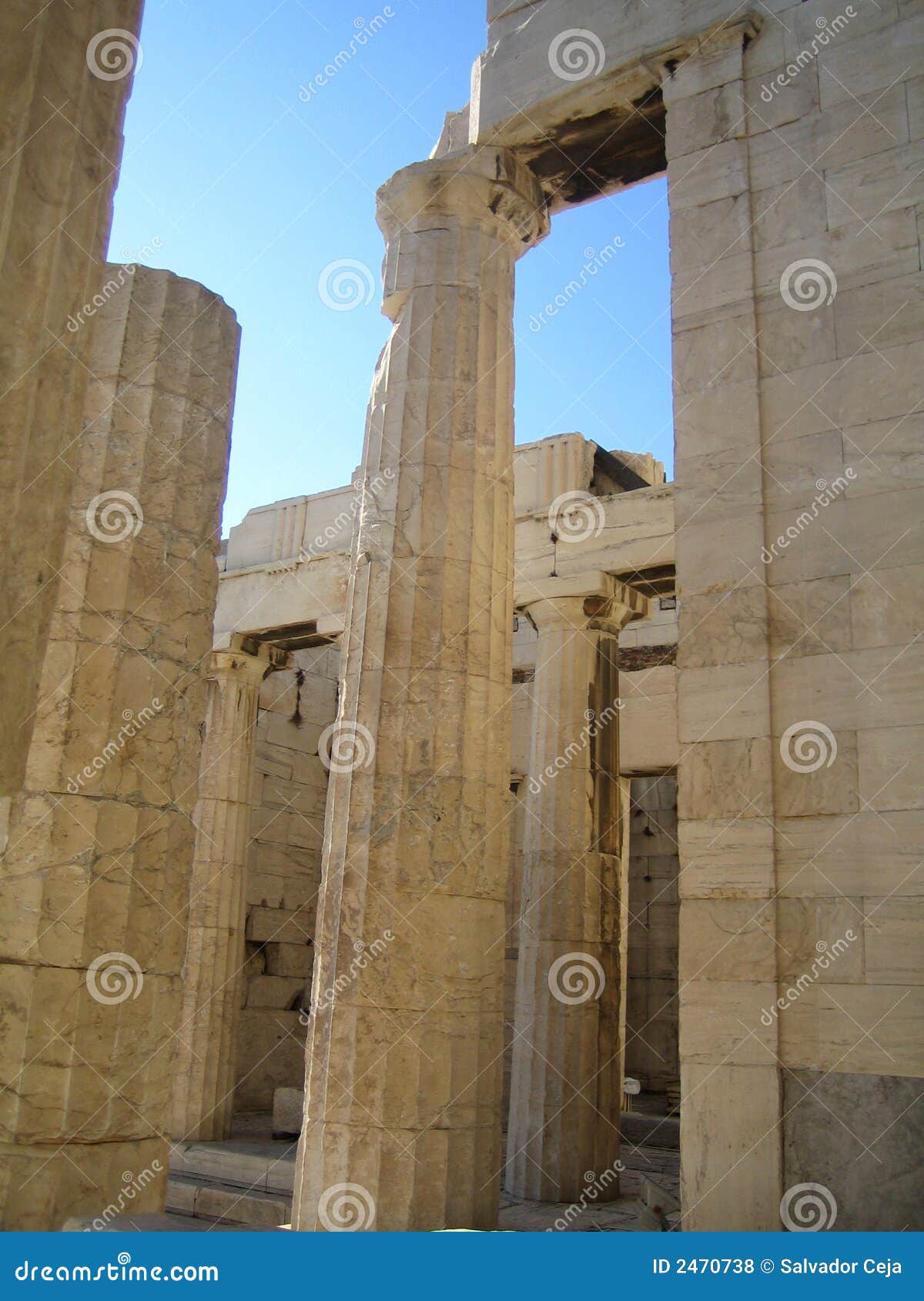 Acropolis Athens, Greece stock photo. Image of post, columns - 2470738