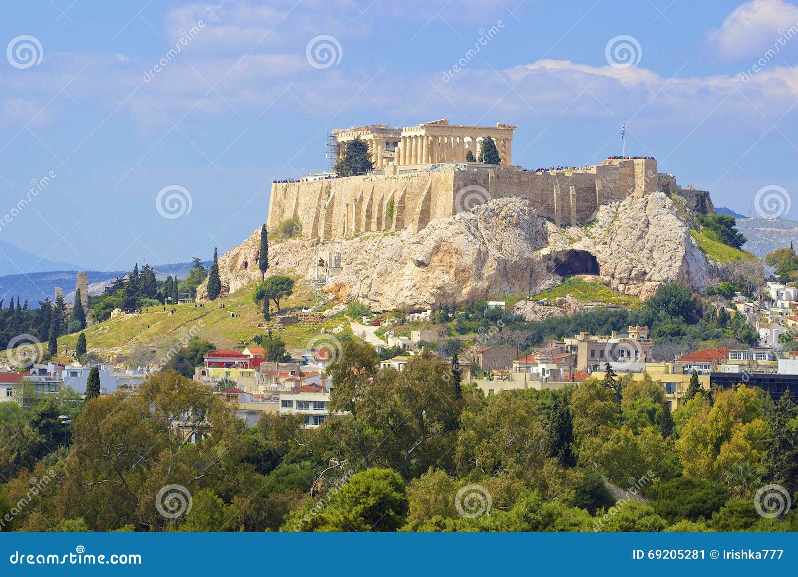 Acropolis in Athens, Greece Stock Image - Image of athens, architecture ...