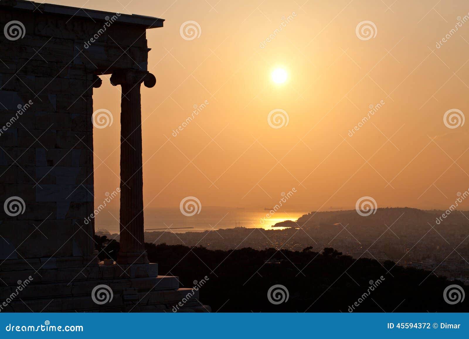 Acropolis of Athens, Greece Sunset Sunrise Stock Photo - Image of ...