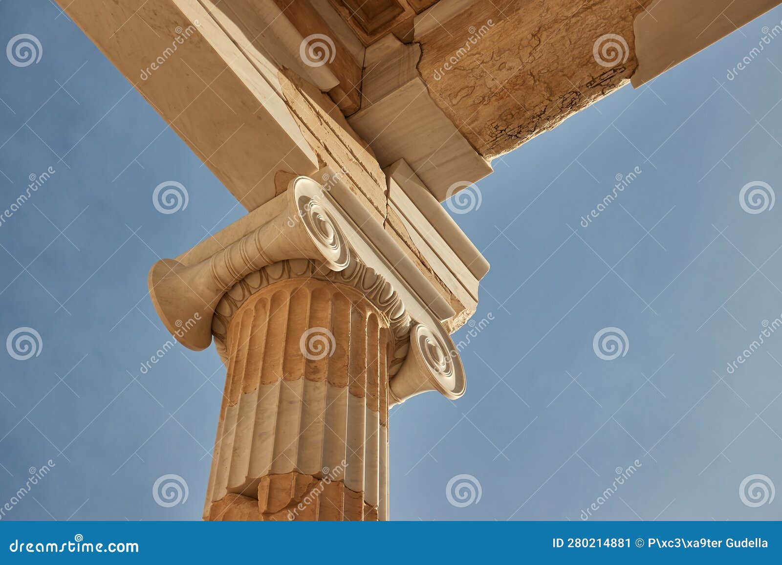 Acropolis of Athens, Ionic Column Stock Image - Image of greek, travel: 280214881