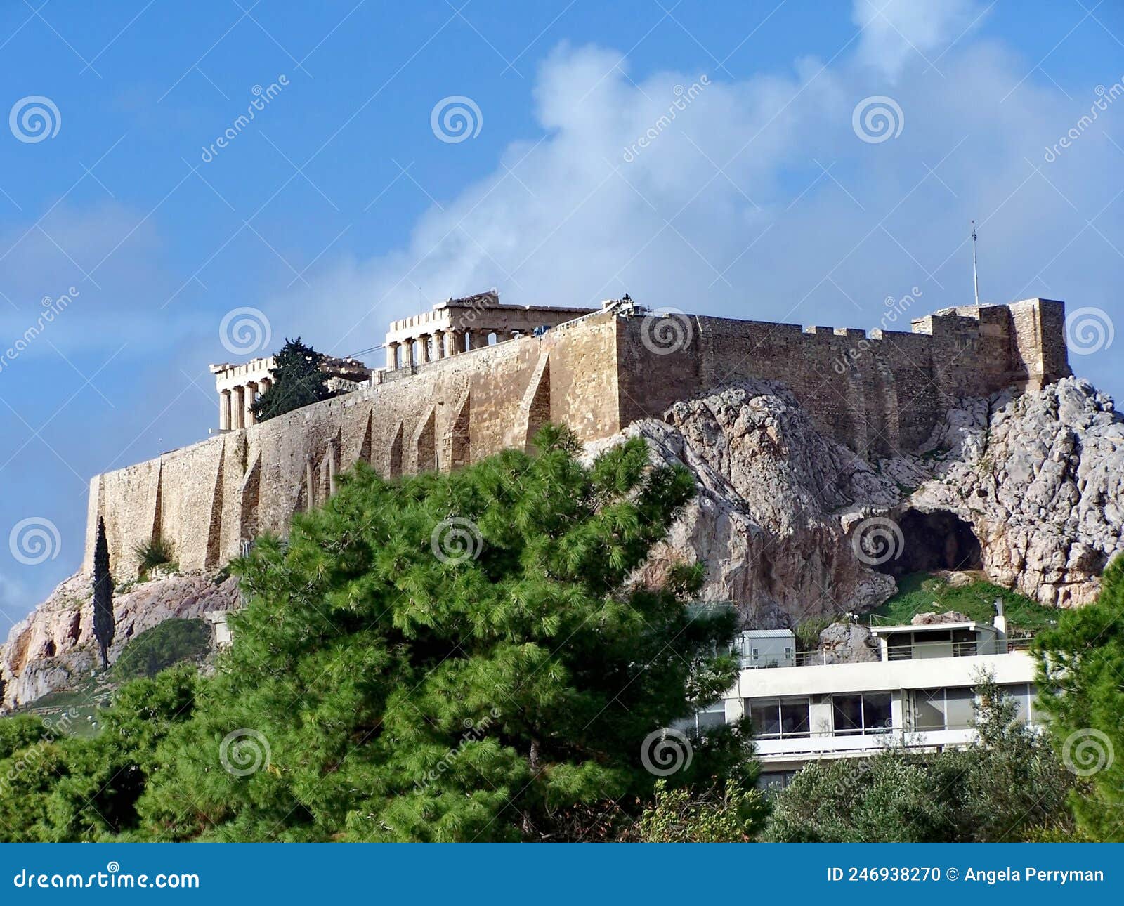 Acropolis of Athens stock photo. Image of cecropia, grass - 246938270