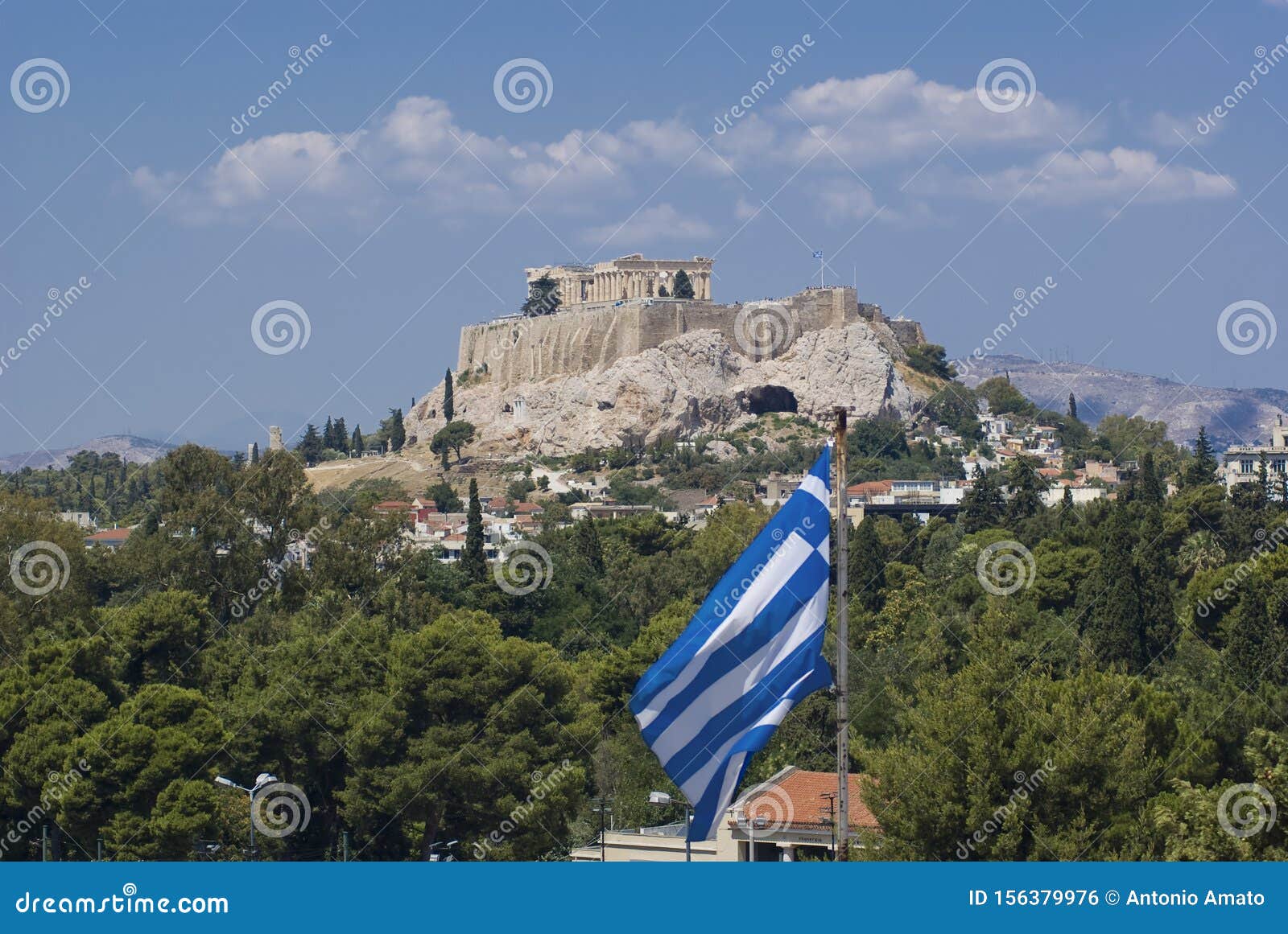 Acropolis of Athens stock photo. Image of monument, history - 156379976