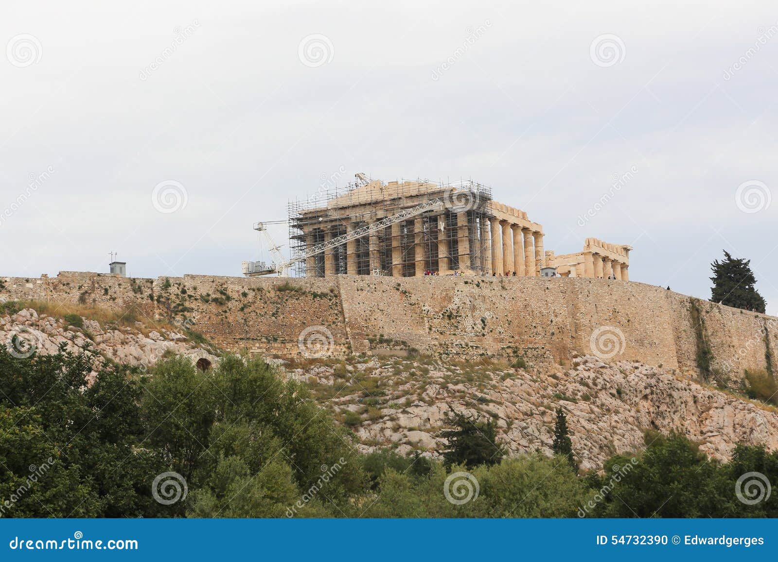 Acropolis Athens stock photo. Image of hill, sacred, church - 54732390