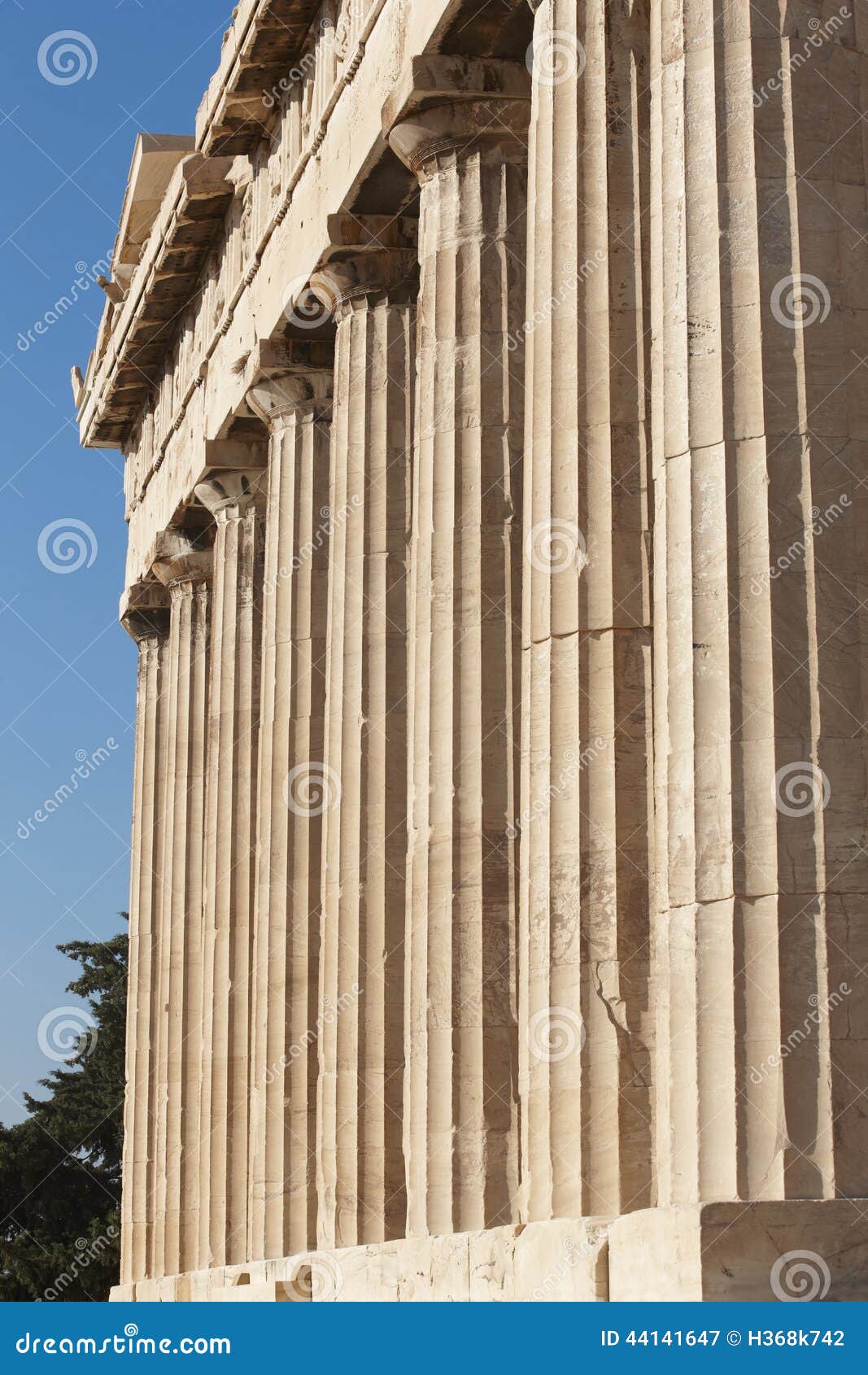 Acropolis De Atenas Colunas Do Partenon Greece Imagem de Stock - Imagem de cultura, lugar: 44141647