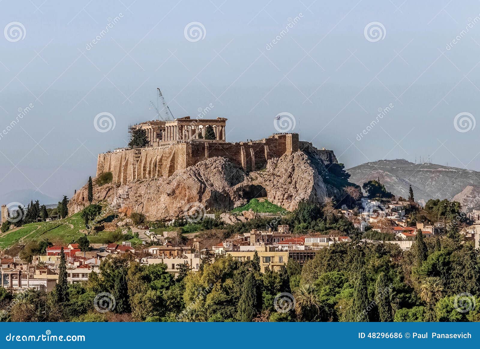 Acropolis in Greece stock photo. Image of marble, acropolis - 48296686