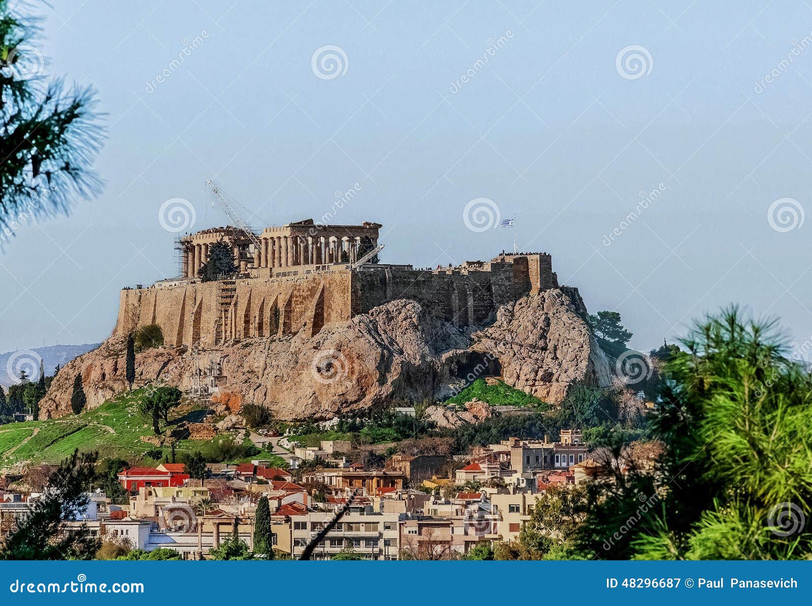 Acropolis in Greece stock image. Image of greece, acropolis - 48296687