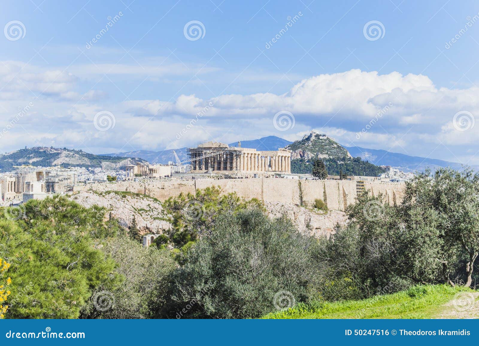 Acropolis stock photo. Image of place, famous, monument - 50247516