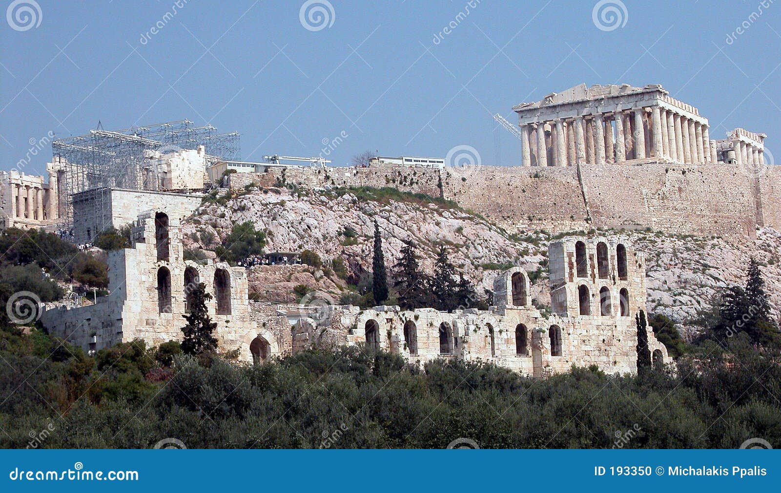 Famous Acropolis Hill with Parthenon - Athens Stock Photo - Image of ... Famous Acropolis Hill with Parthenon - Athens Stock Photo - Image of ...