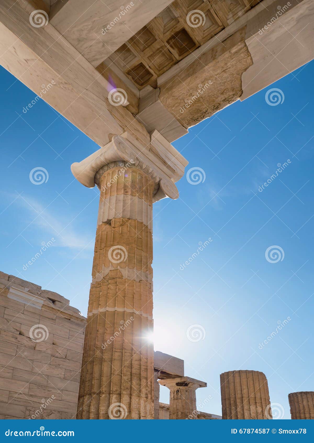 Acropolis Hill in Athens Greece Stock Image - Image of light, rhythm ...