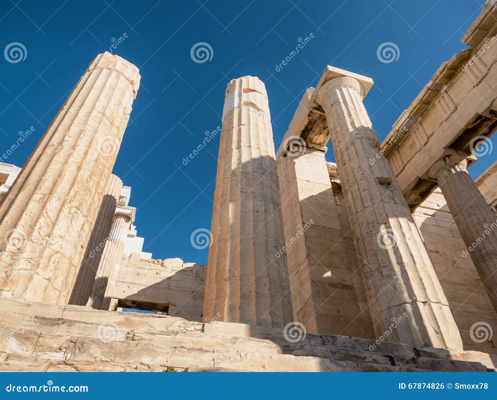 Acropolis Hill in Athens Greece Stock Photo - Image of building ...
