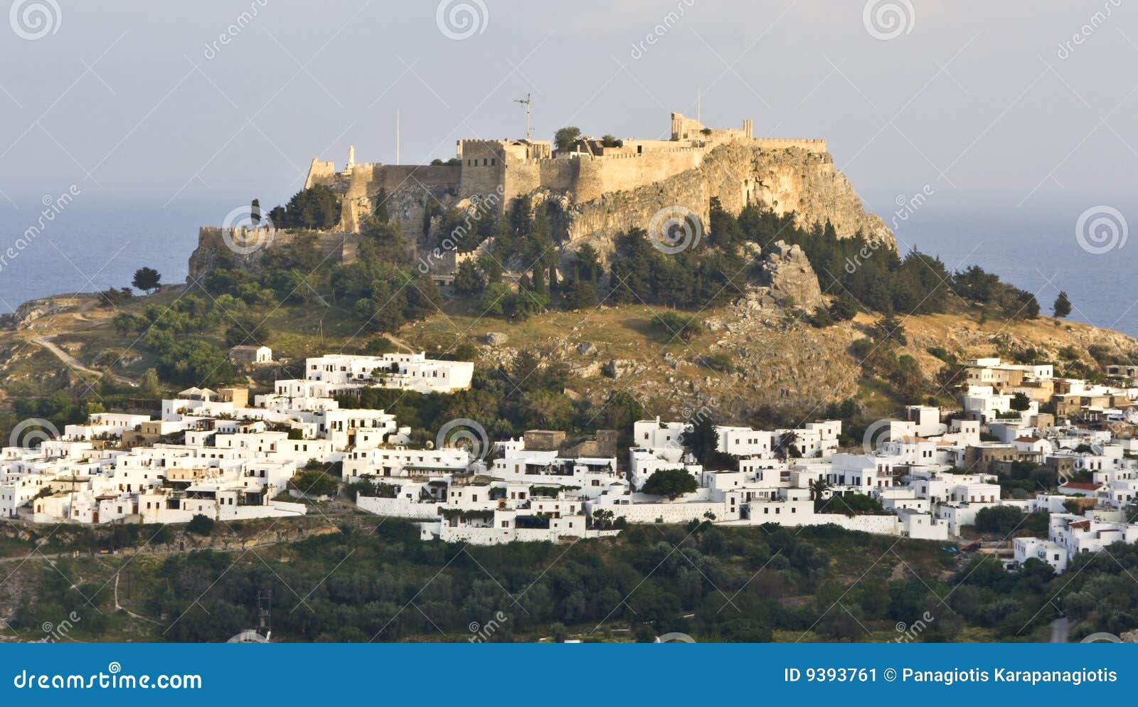 Acropolis of Lindos, Rhodes, Greece Stock Image - Image of europe ...