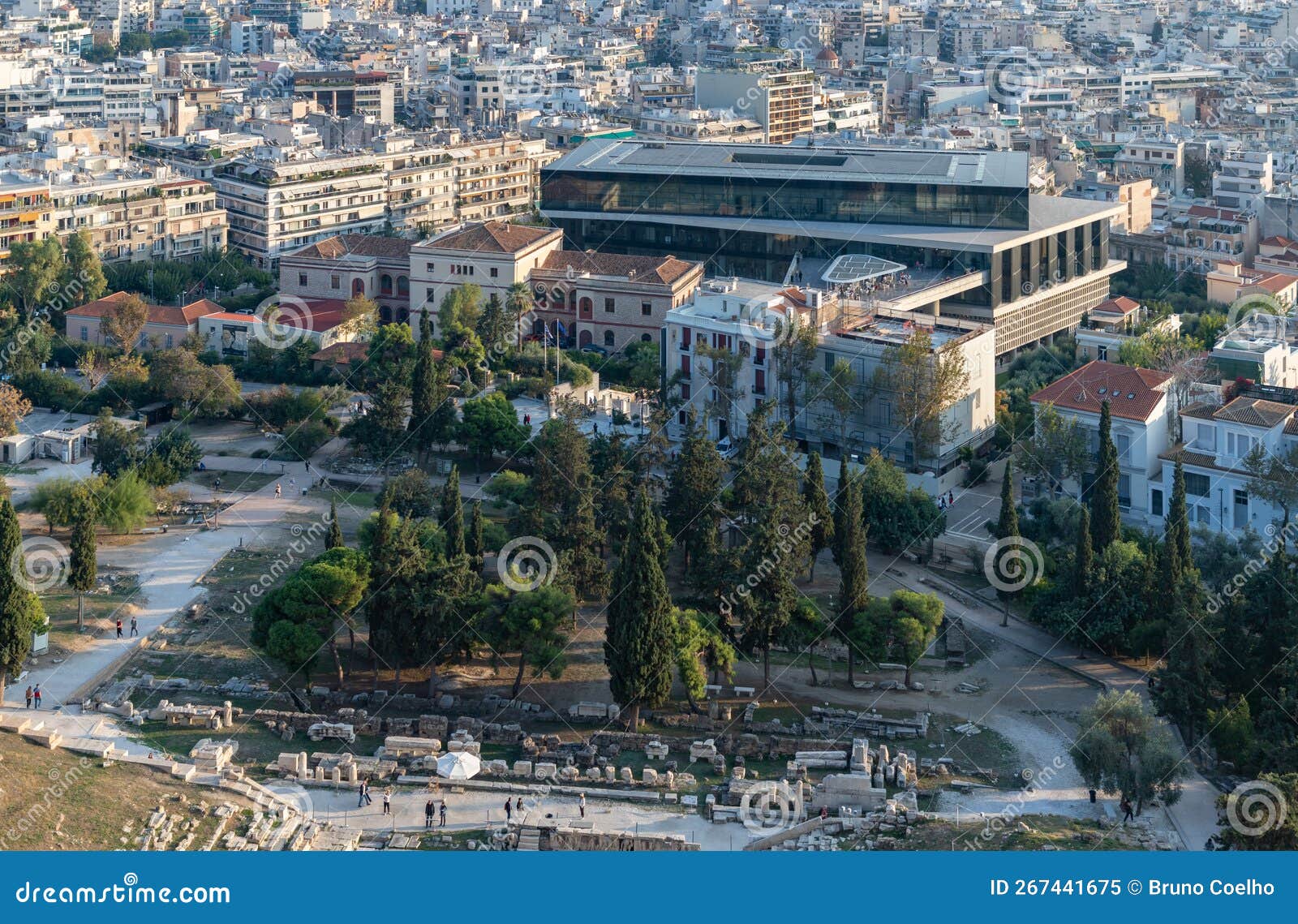Acropolis Museum stock image. Image of landmark, paths - 267441675