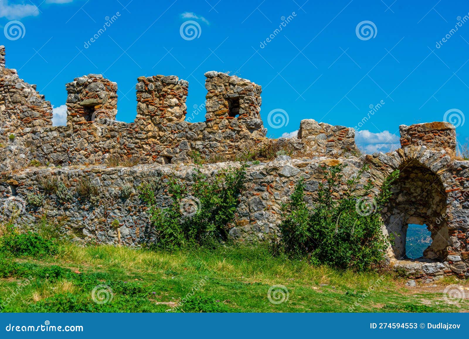 Acropolis of Mystras Archaeological Site in Greece Stock Image - Image ...