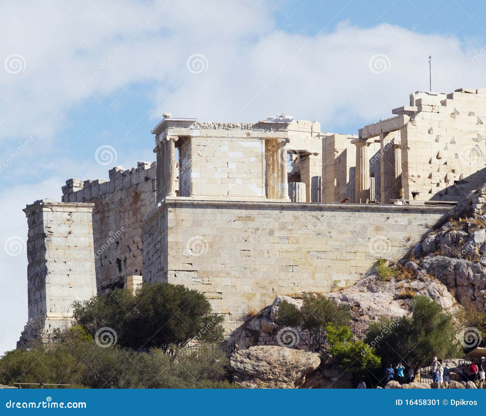 Acropolis Propylaea ruins stock image. Image of greece - 16458301