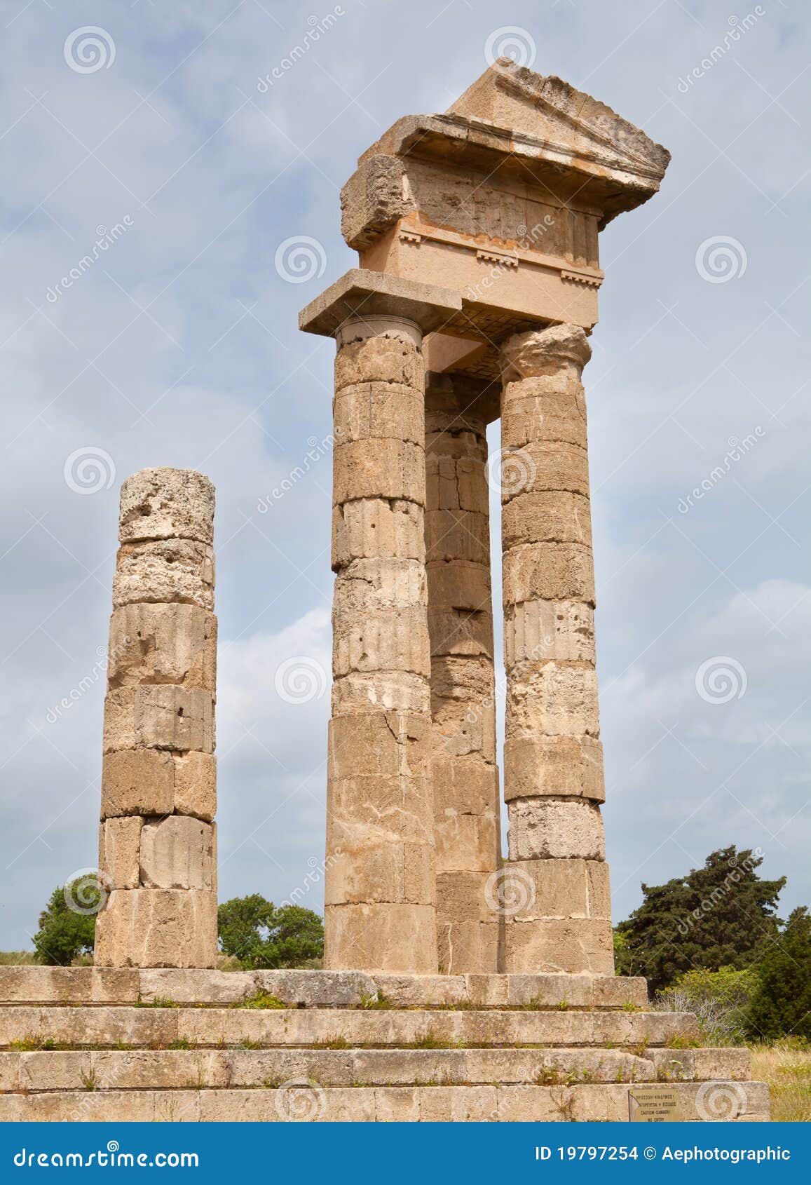 Acropolis of Rhodes stock photo. Image of greece, rhodes - 19797254