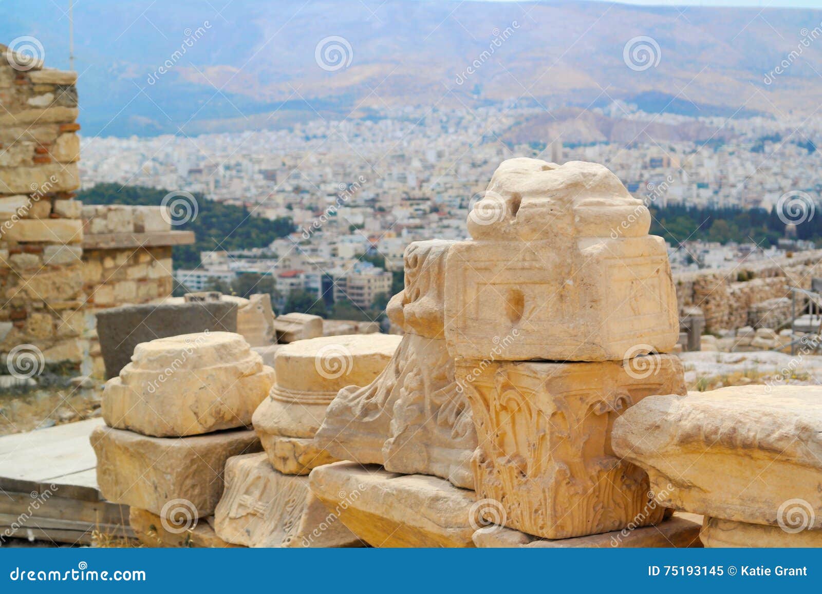 Acropolis Rocks in Athens, Greece Editorial Image - Image of ancient ...