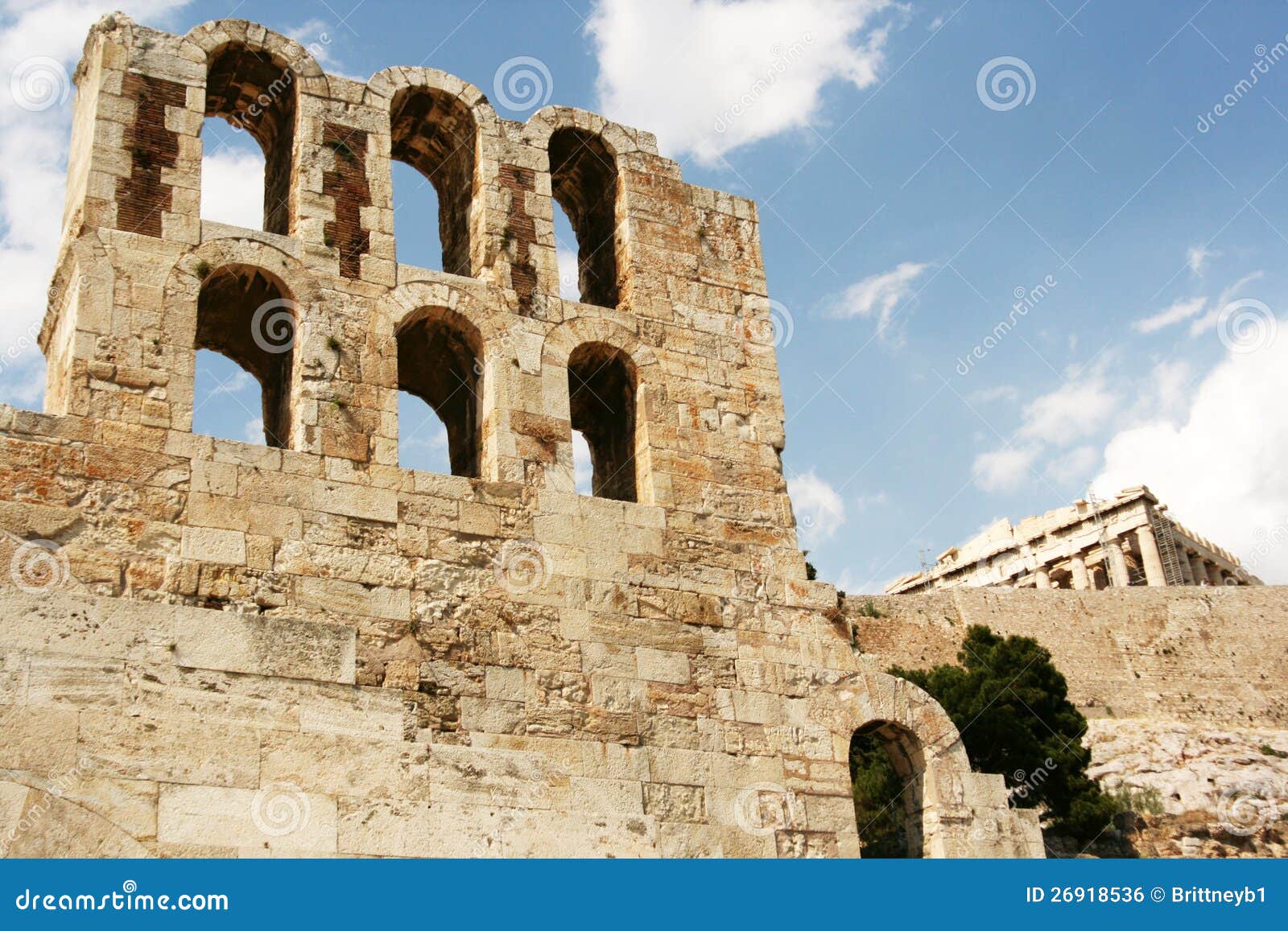Acropolis Ruins stock photo. Image of grecian, ruins - 26918536