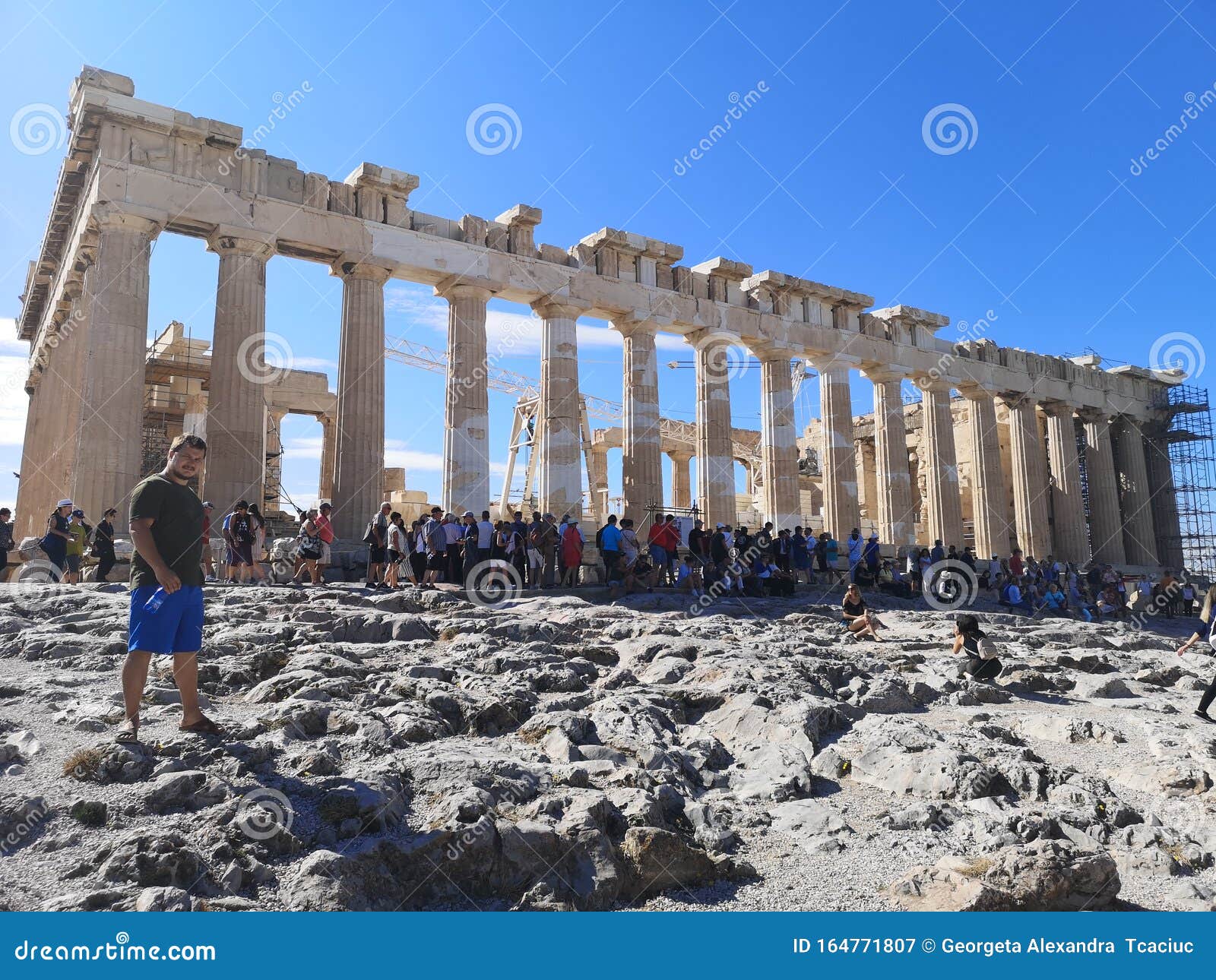 Acropolis Ruins of Antic Temple Greece Editorial Photography - Image of ...