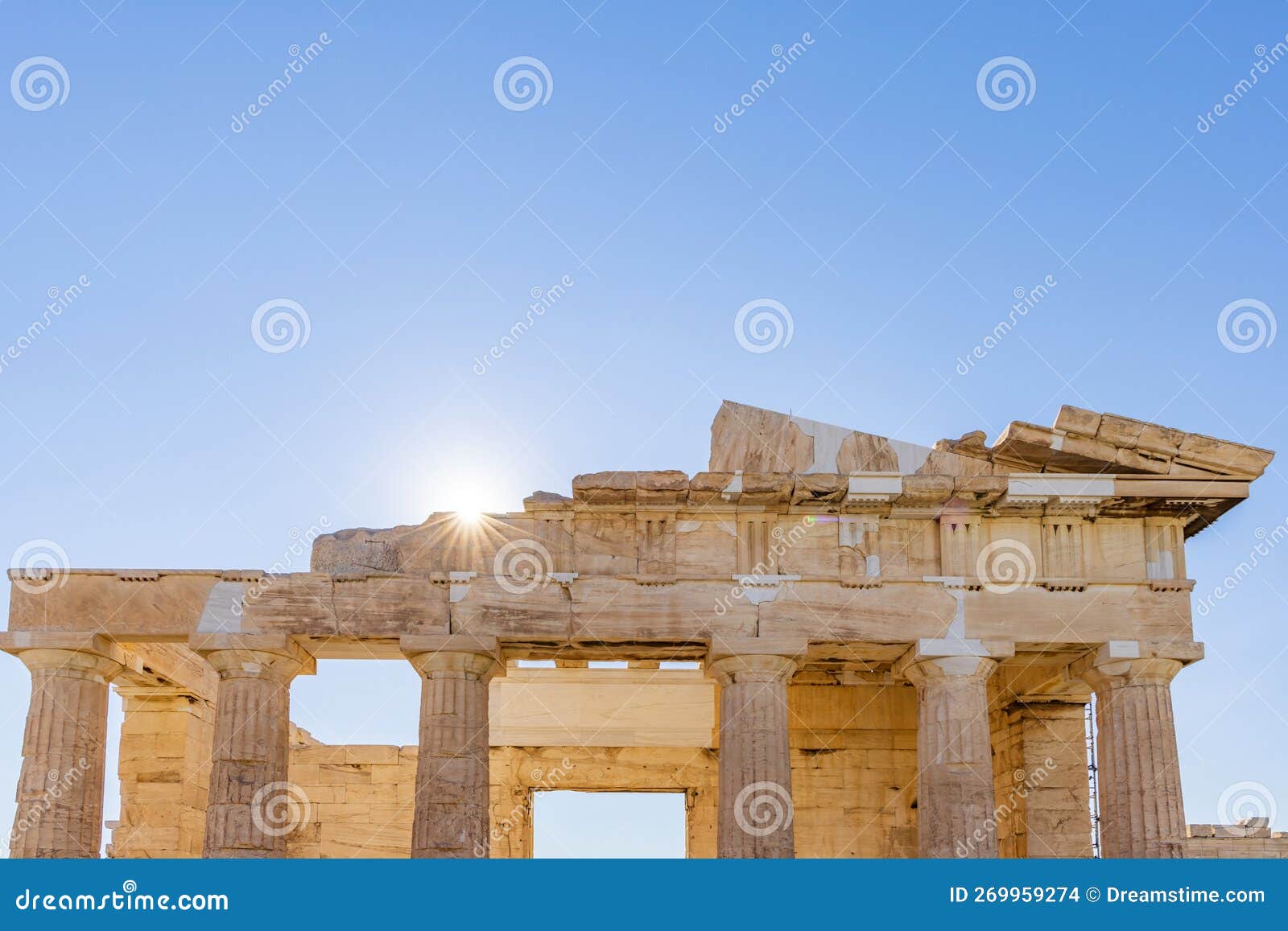 Acropolis Site in Athens in Greece, Stock Photo - Image of temple ...