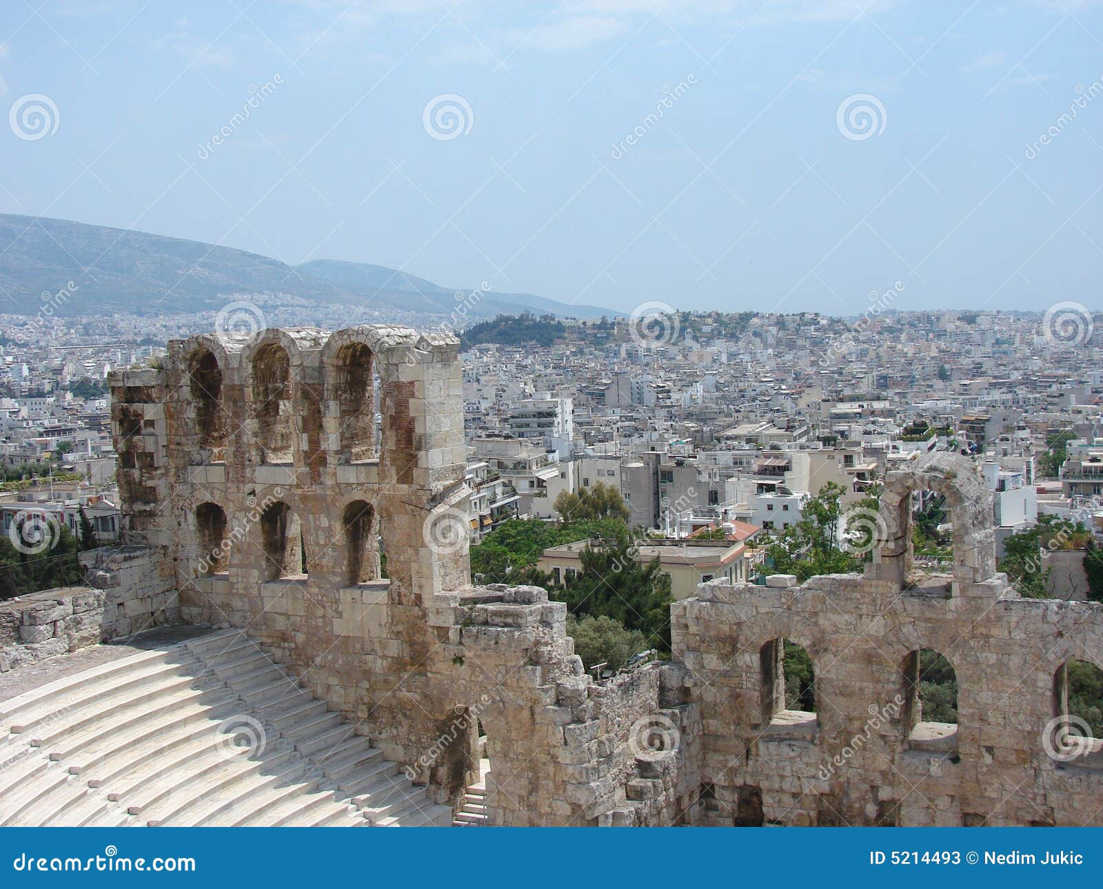Acropolis theater stock image. Image of classic, comedy - 5214493