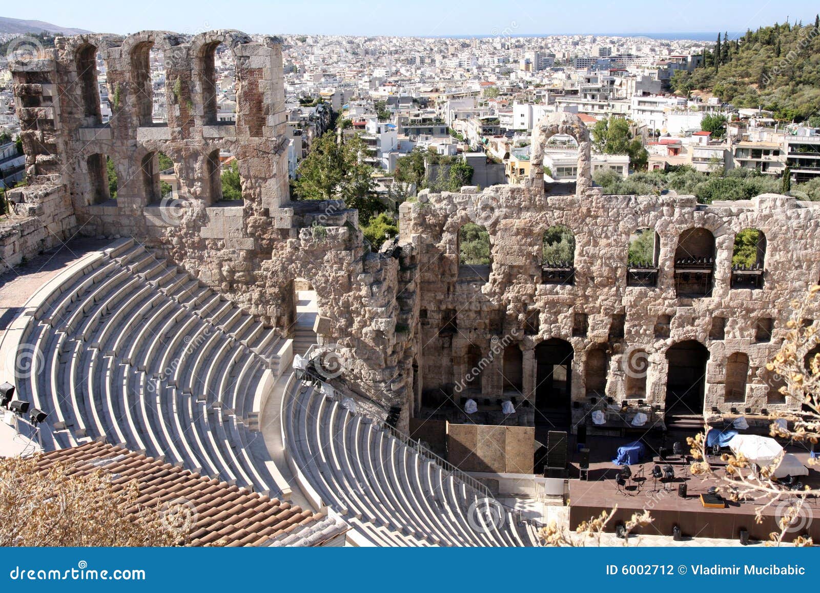 Acropolis theater stock photo. Image of acropolis, greece - 6002712