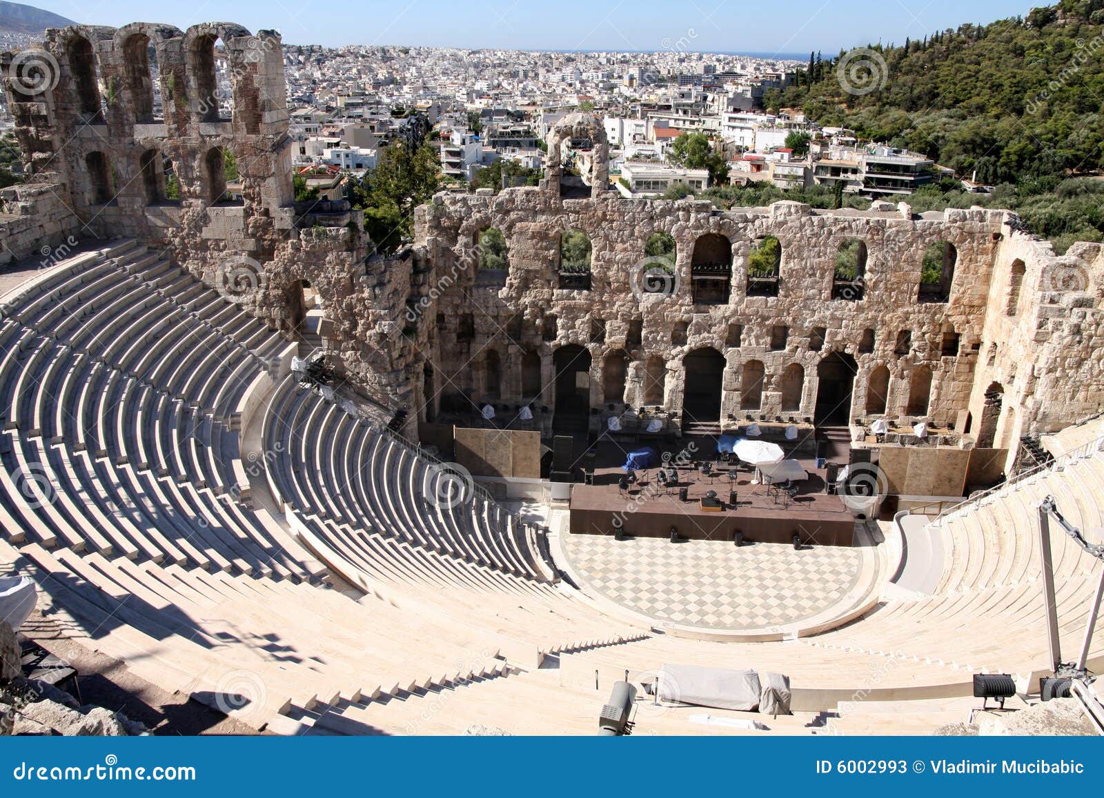 Acropolis theater stock image. Image of acropolis, odeon - 6002993