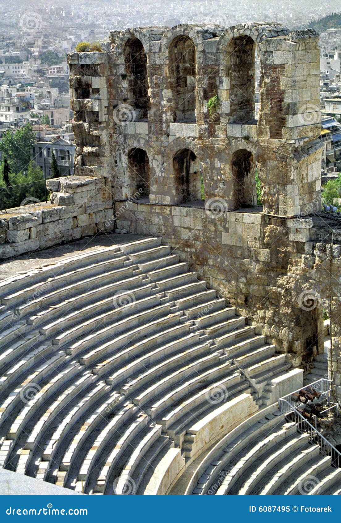 Acropolis theater stock image. Image of column, memorial - 6087495