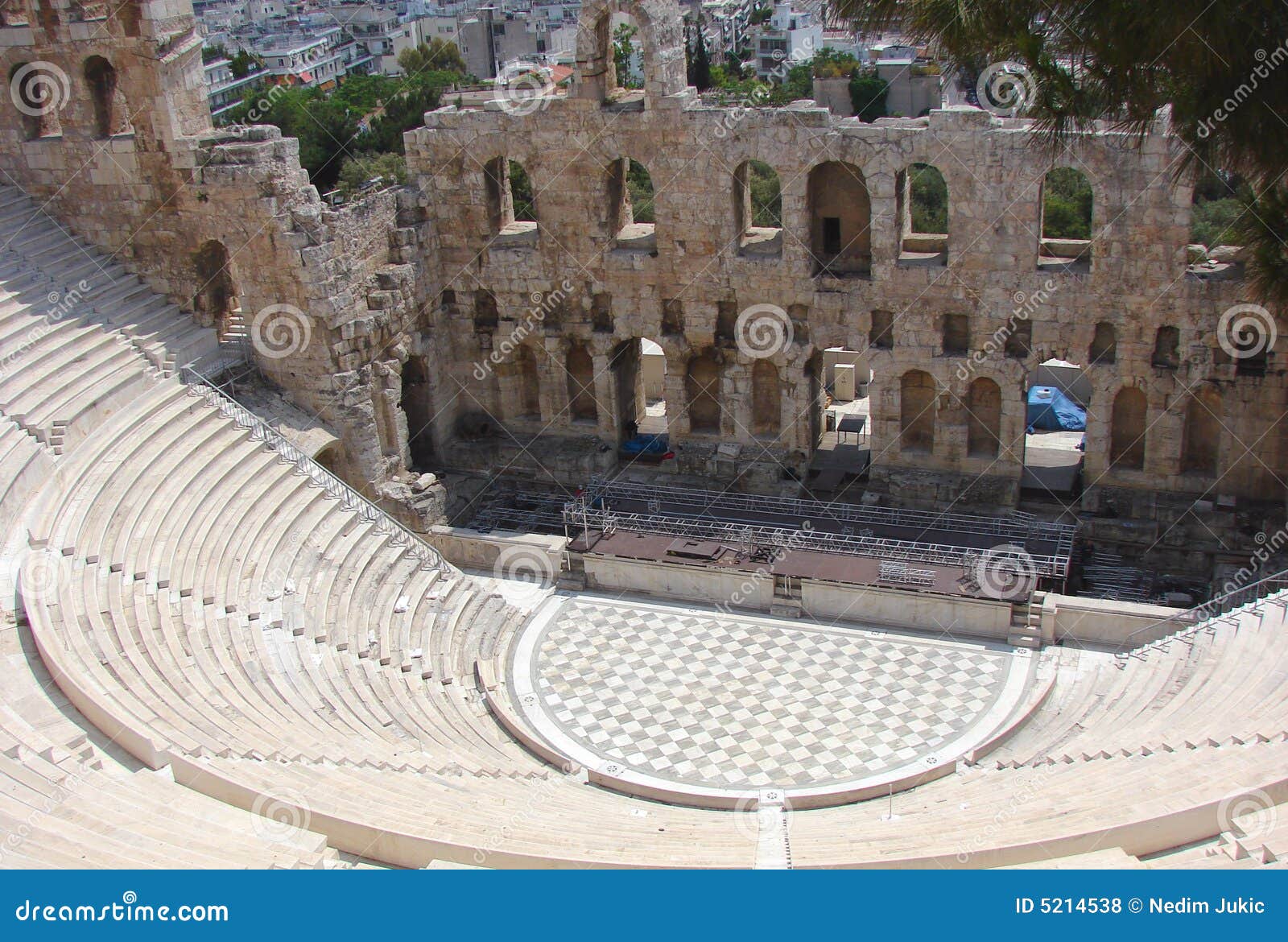 Acropolis Theater in Athens Stock Photo - Image of theater, greek: 5214538
