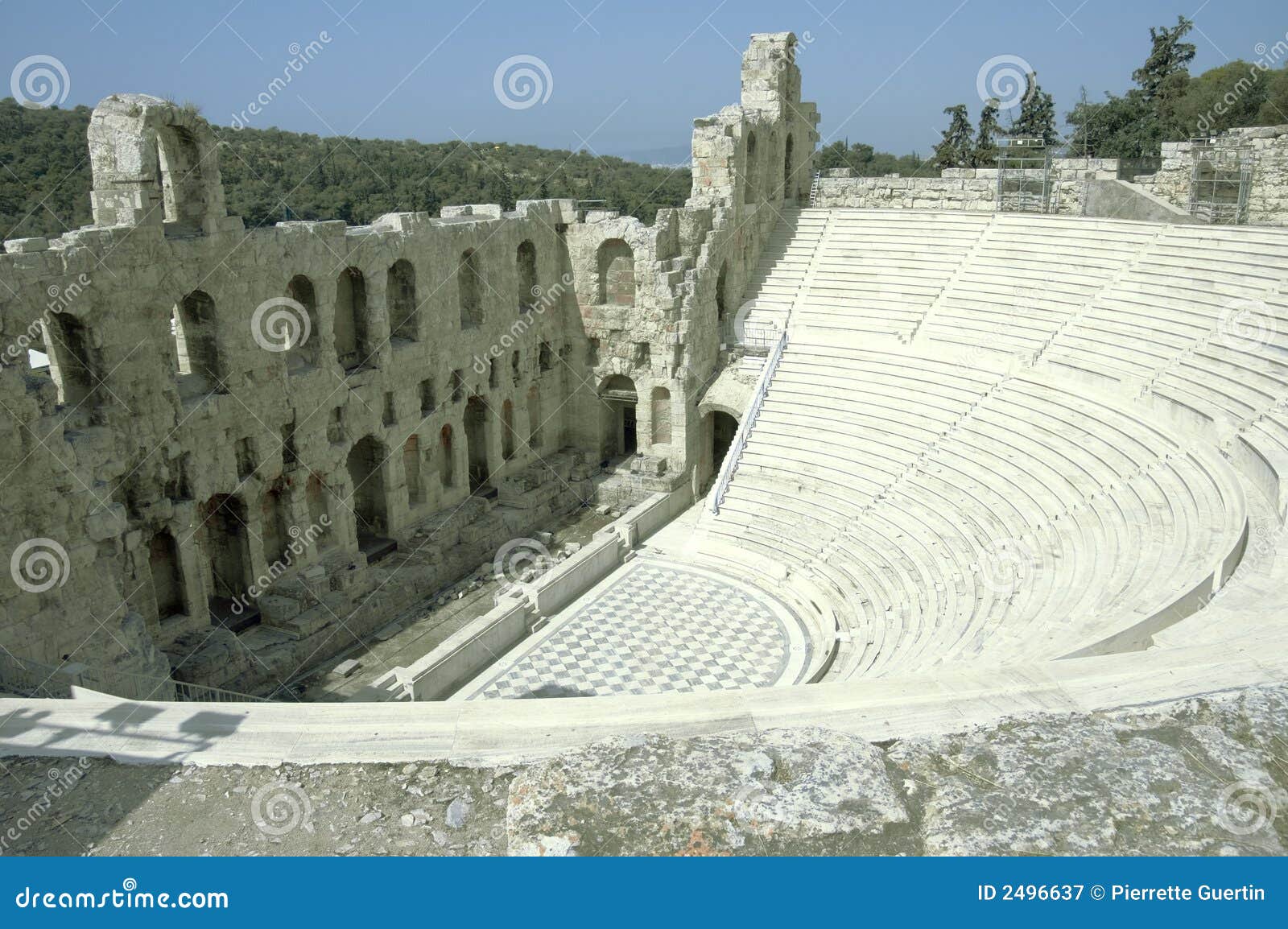 Acropolis theatre stock image. Image of acropolis, ancient - 2496637
