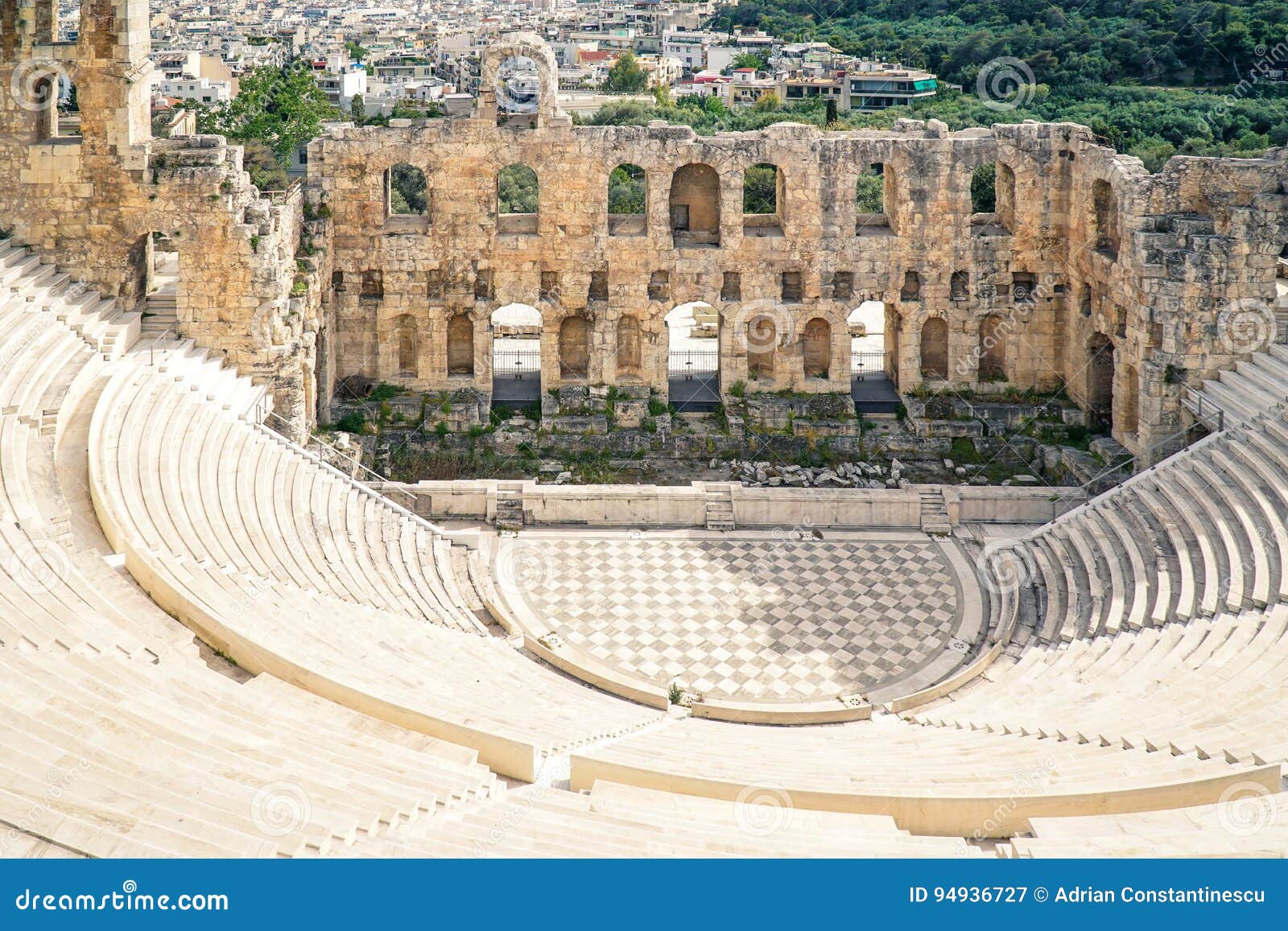 Acropolis theatre stock image. Image of arch, stage, acropolis - 94936727