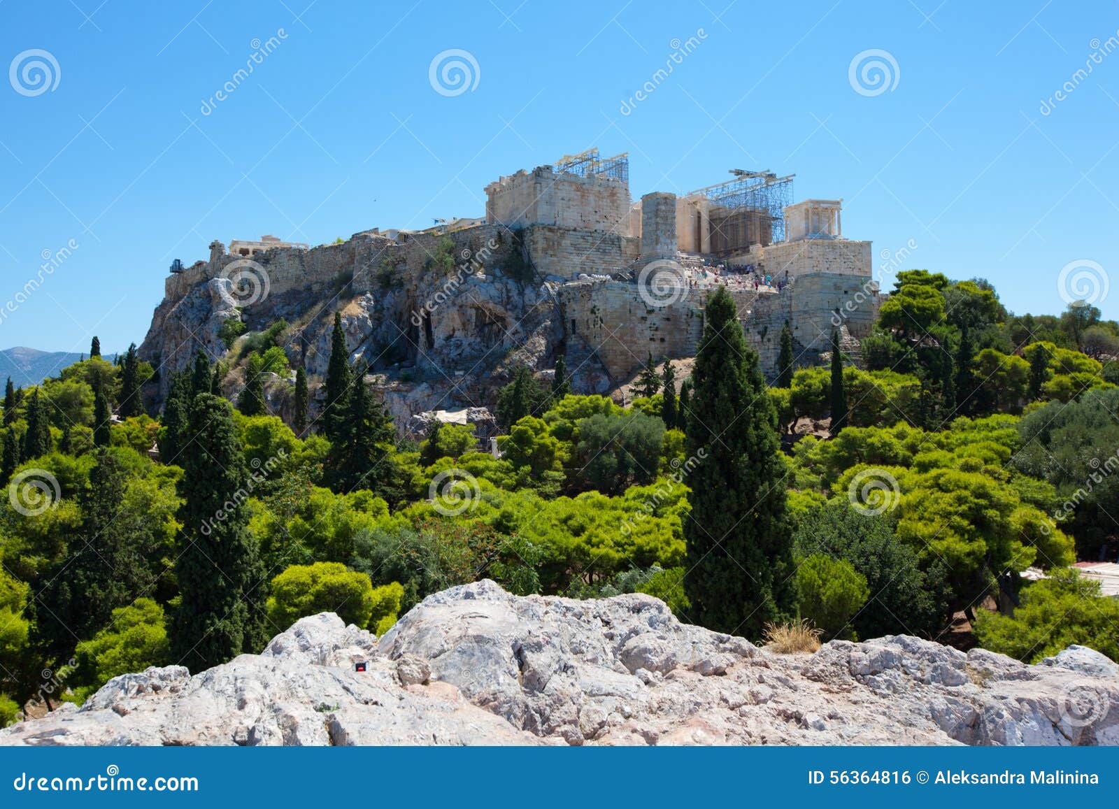 Acropolis view stock photo. Image of akropolis, hellas - 56364816