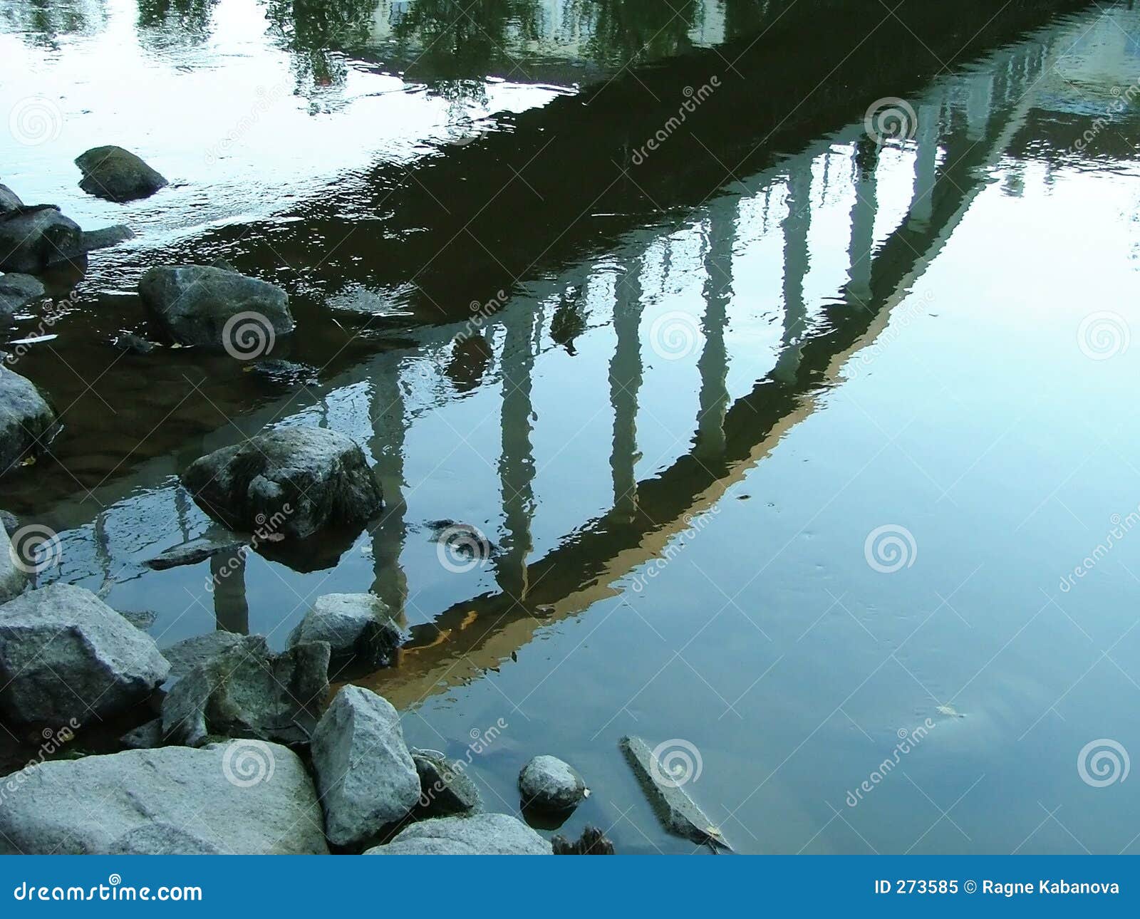 Across the river stock image. Image of nature, shadow, dreary - 273585