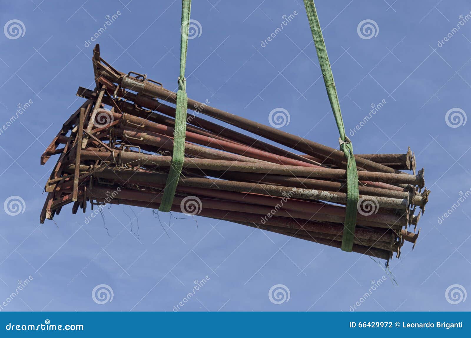 Acrow Props Moved within a Construction Site Stock Photo - Image of ...