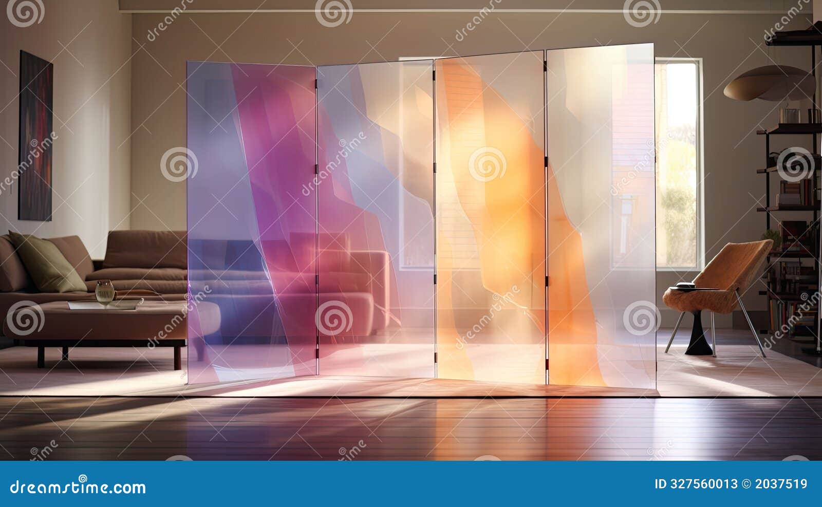 Acrylic Blurred Interior Design Materials Stock Illustration ...