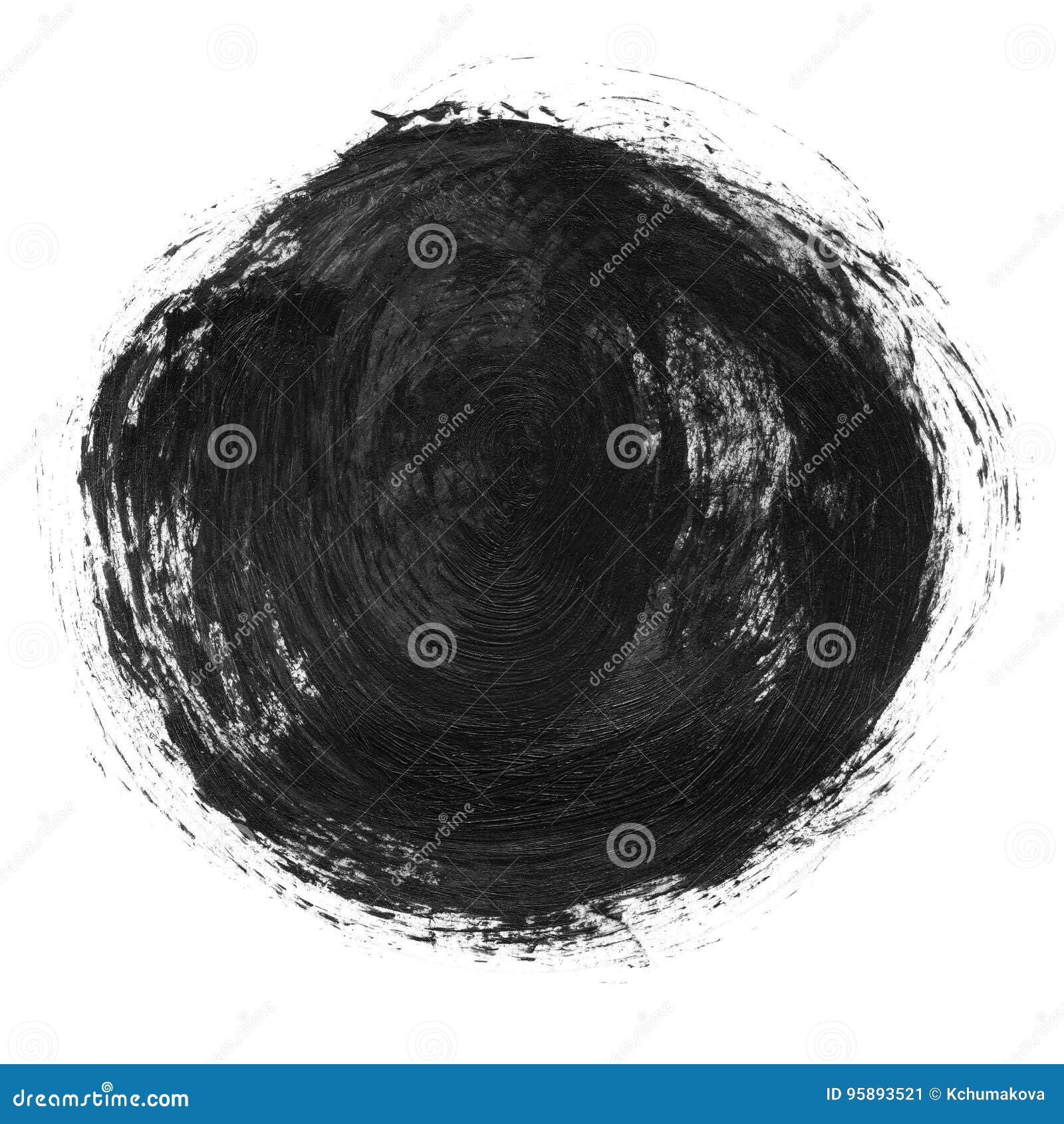 Acrylic Circle Isolated on White Background. Gray, Black Round ...