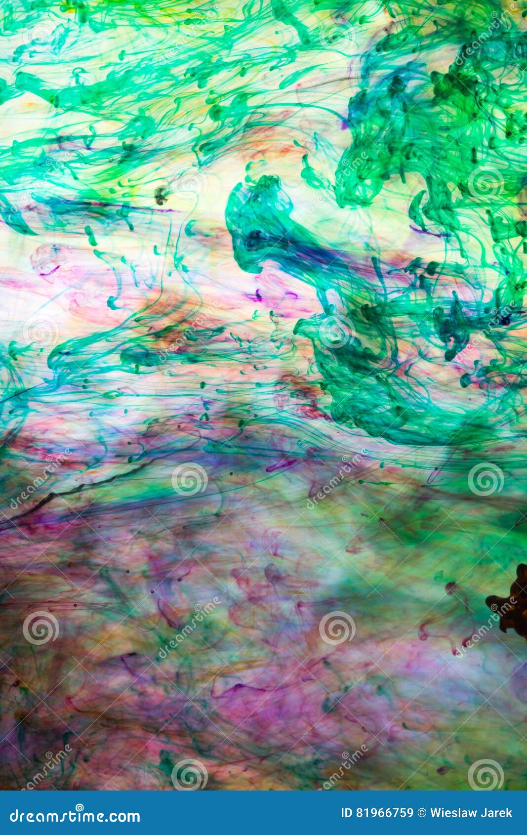 Acrylic Colors and Ink in Water Stock Image - Image of changing, bright ...