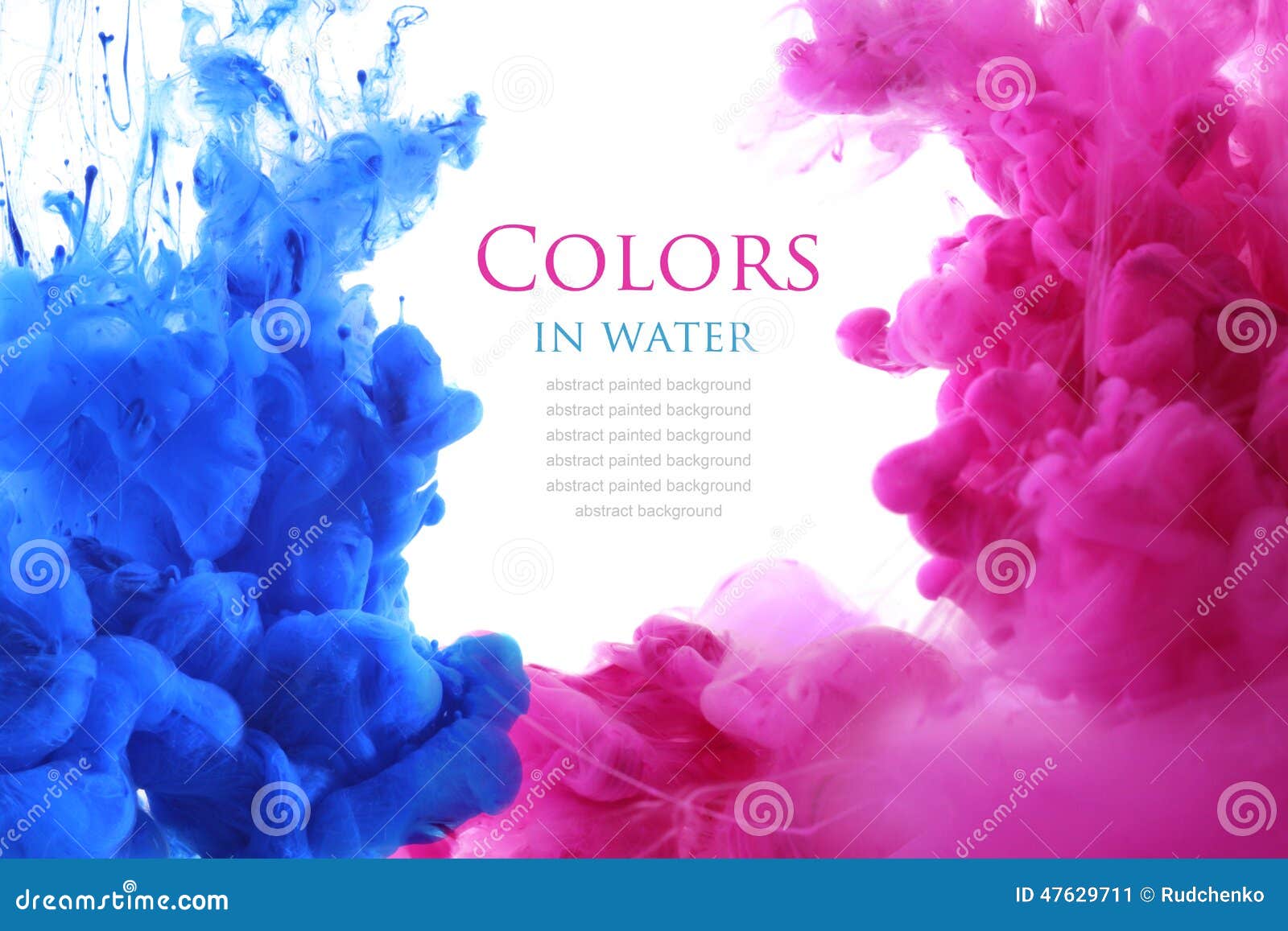 Acrylic Colors in Water. Abstract Background. Stock Image - Image of ...